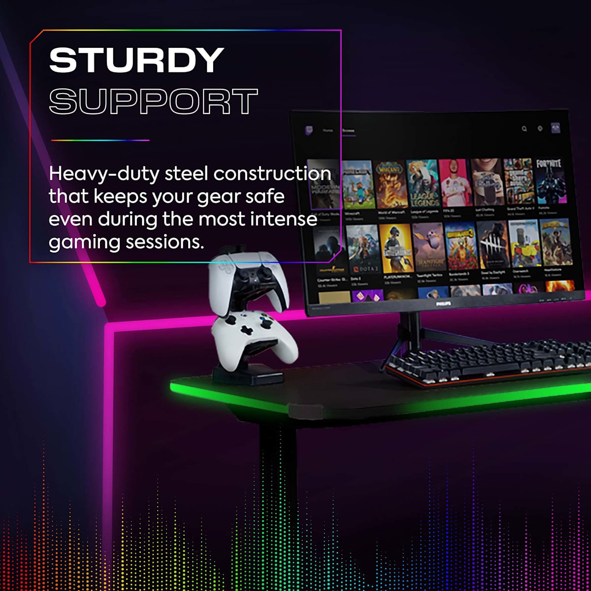 X-Rocker Aurora Gaming Desk, Extra Large