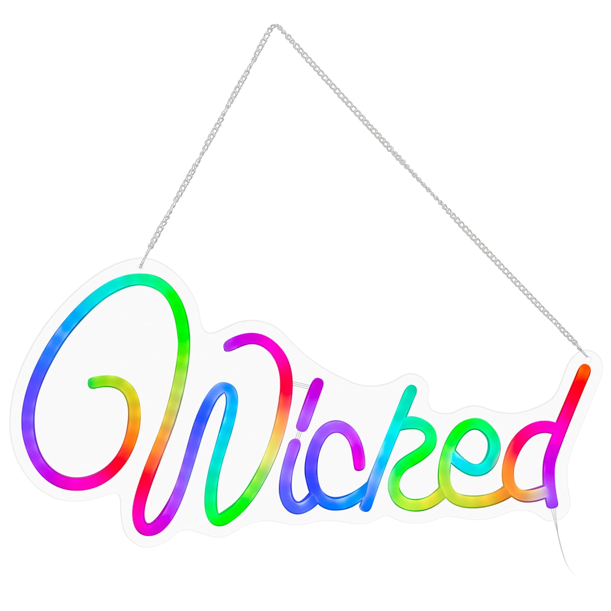 LED Lighted Neon Wicked Sign