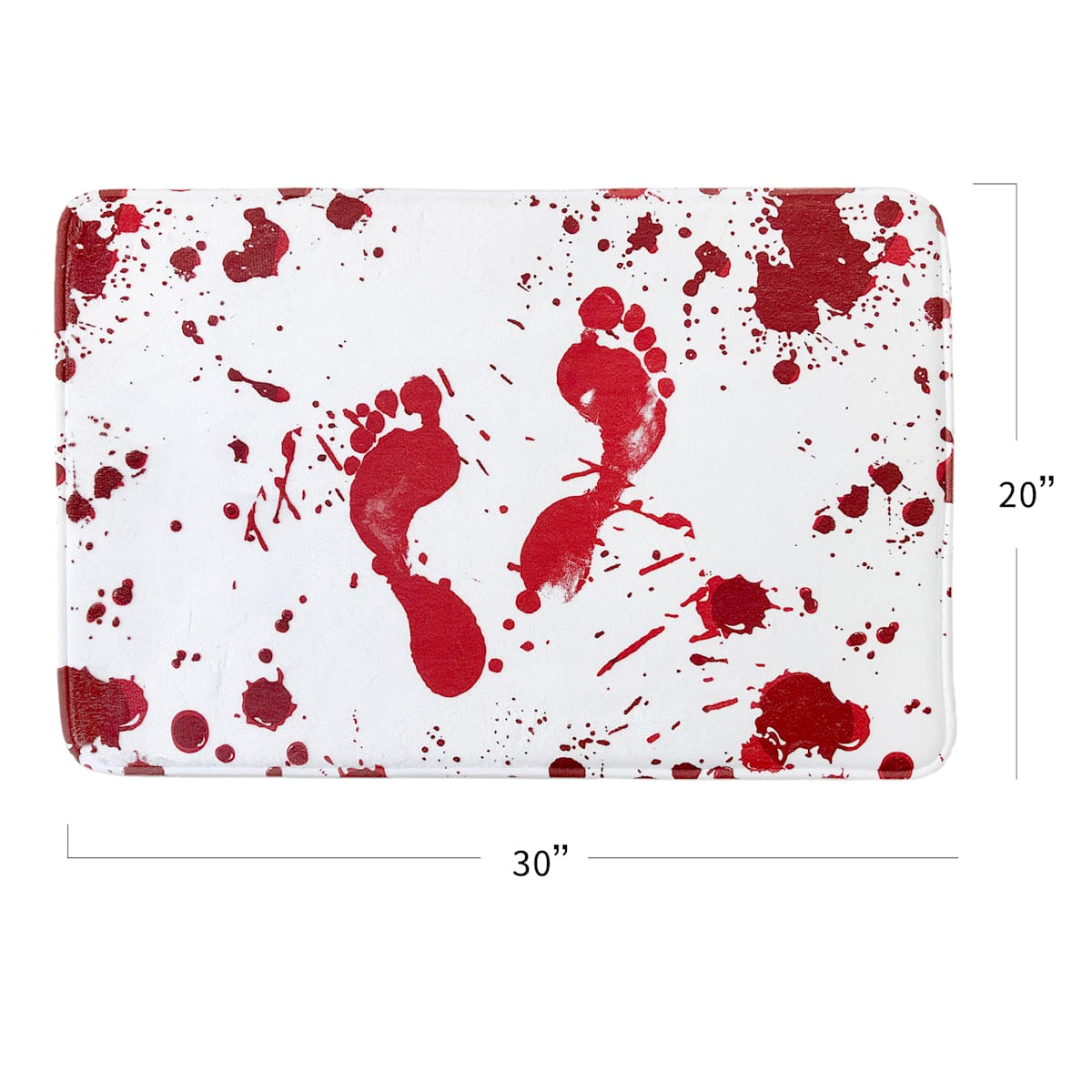 A Bloody Mess Memory Foam Bath Rug, 20x30