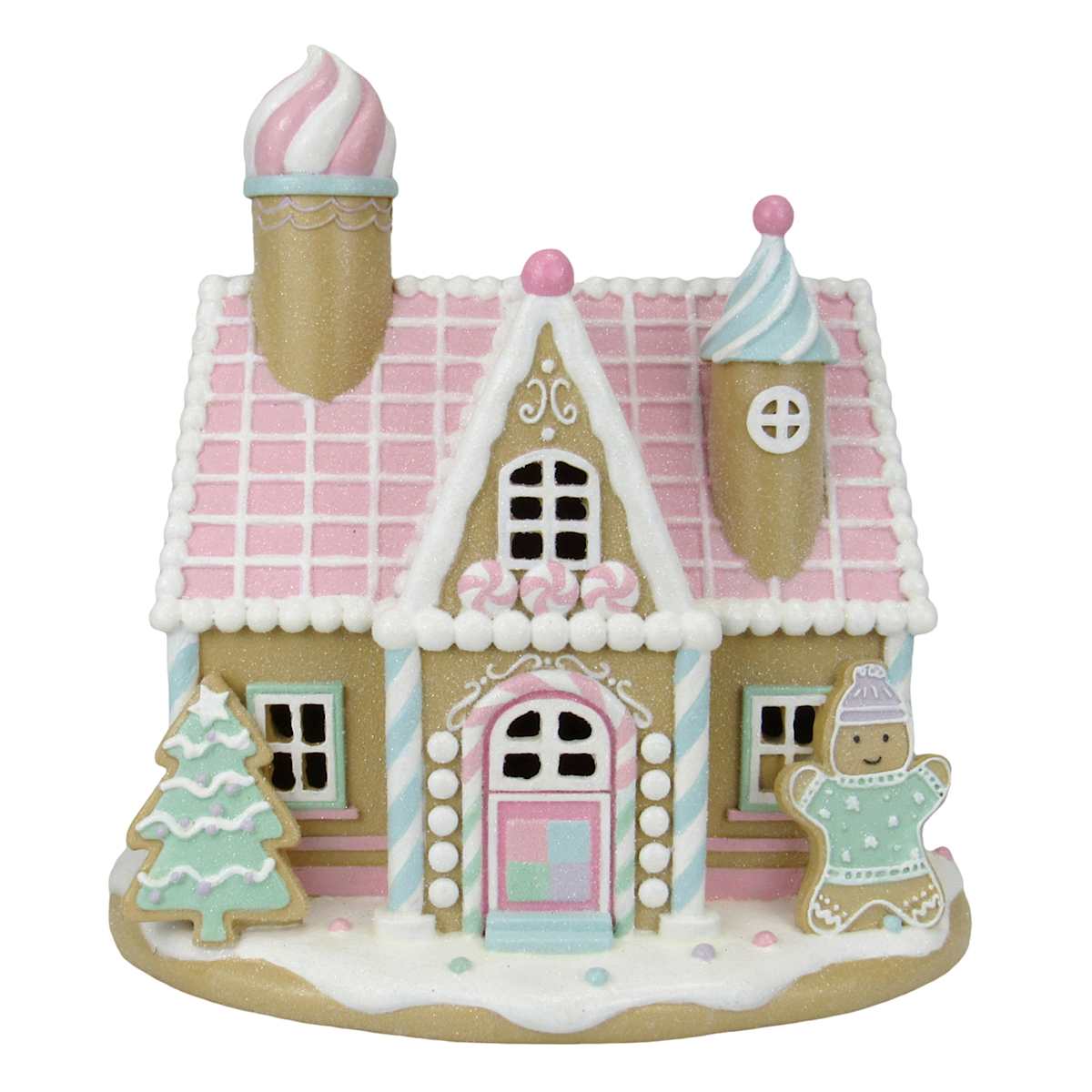 Pastel Gingerbread House, 10"