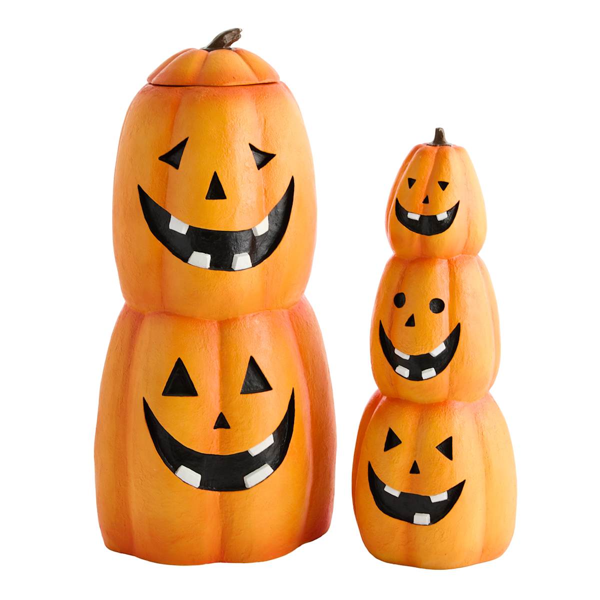 Dual-Sided Jack-O'-Lantern Stack, 6.5' | At Home