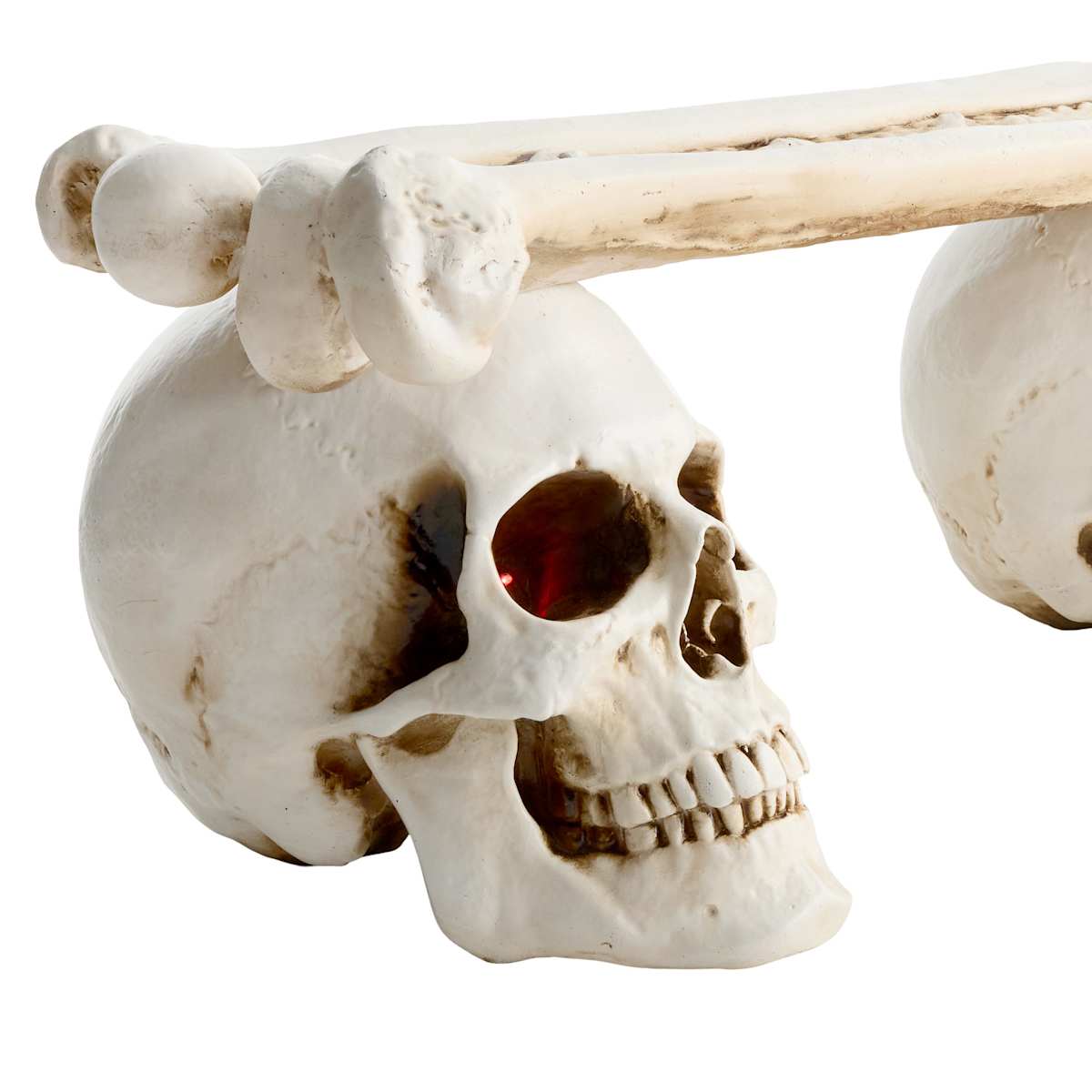 Lighted Skull & Bones Bench | At Home