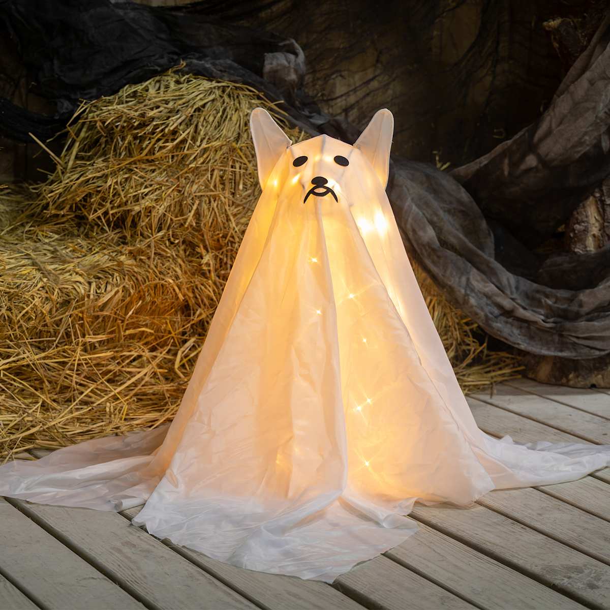 Lighted Ghost Dog, 2' | At Home