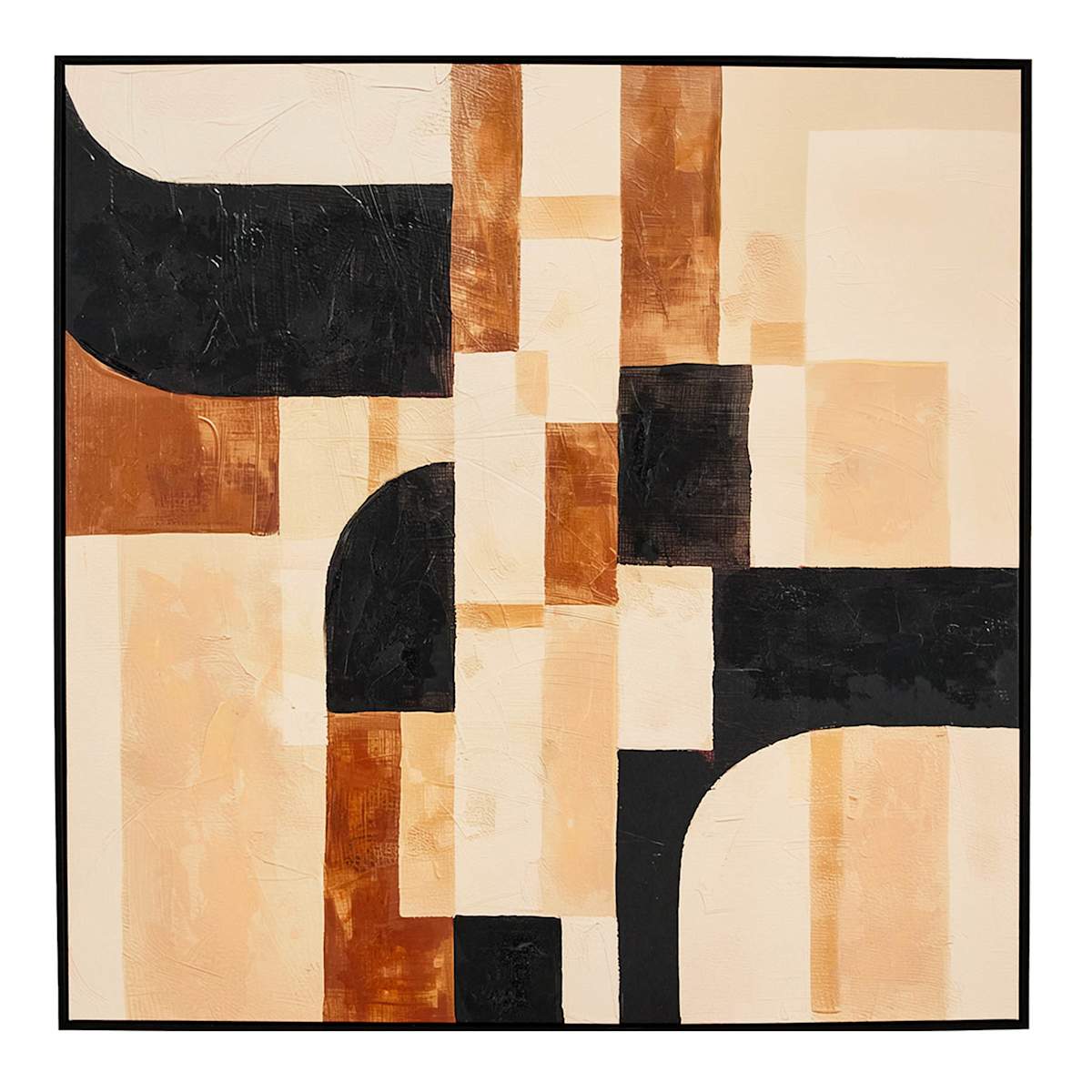 Crosby St. Framed Natural Geo Canvas Wall Art, 36"