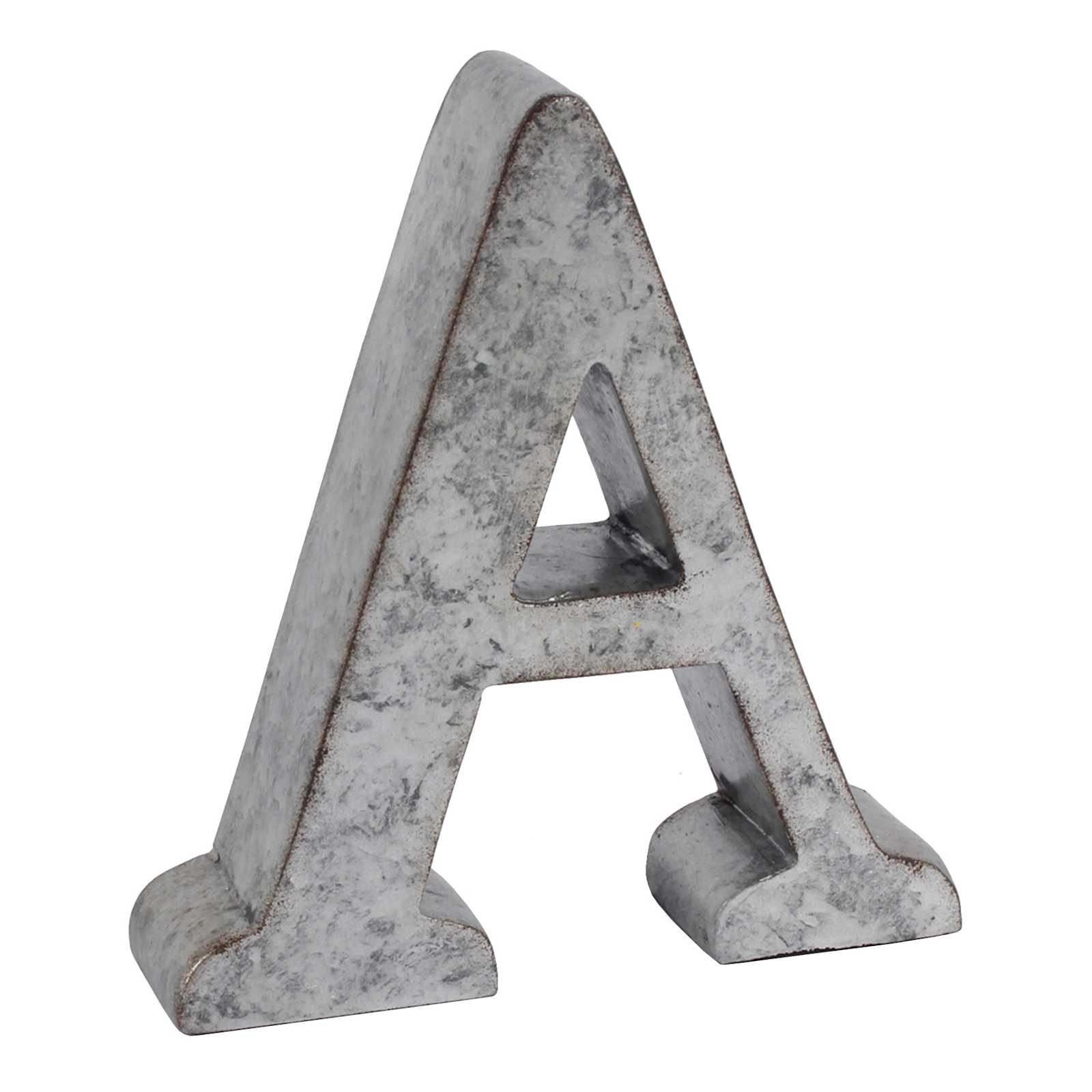 6" Galvanized Metal Letter, A
