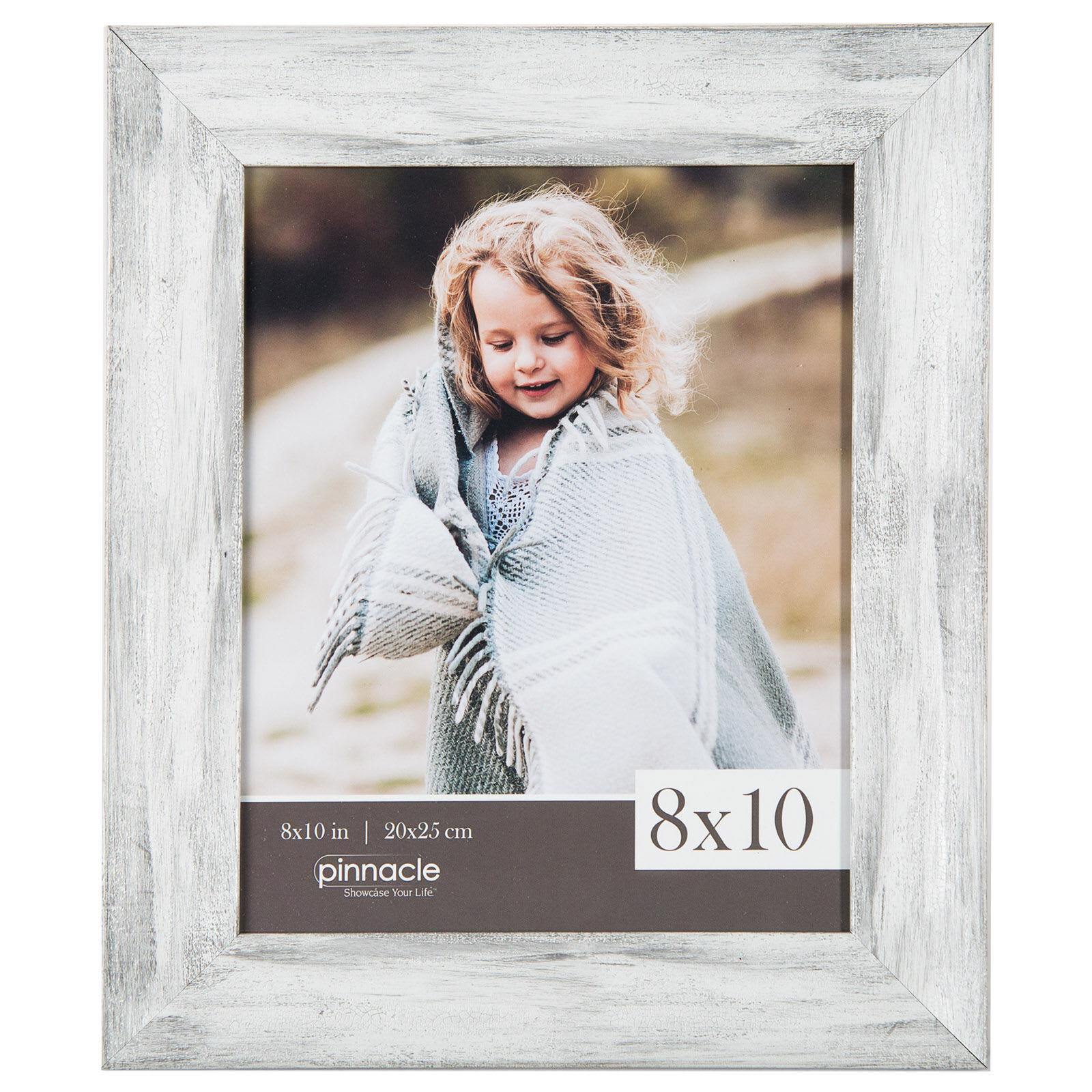 White Scoop Tabletop Picture Frame, 8x10