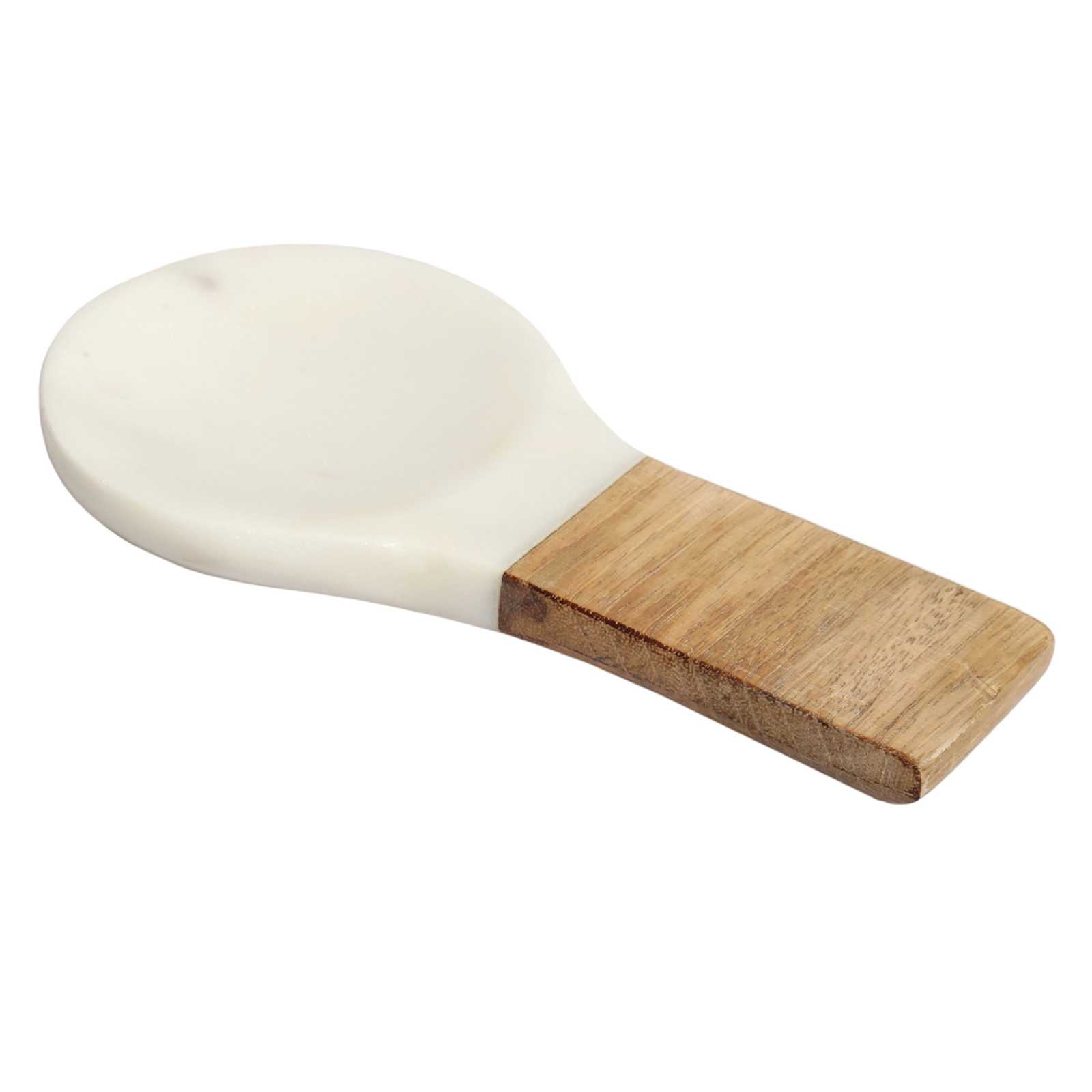 Wood & Marble Spoon Rest