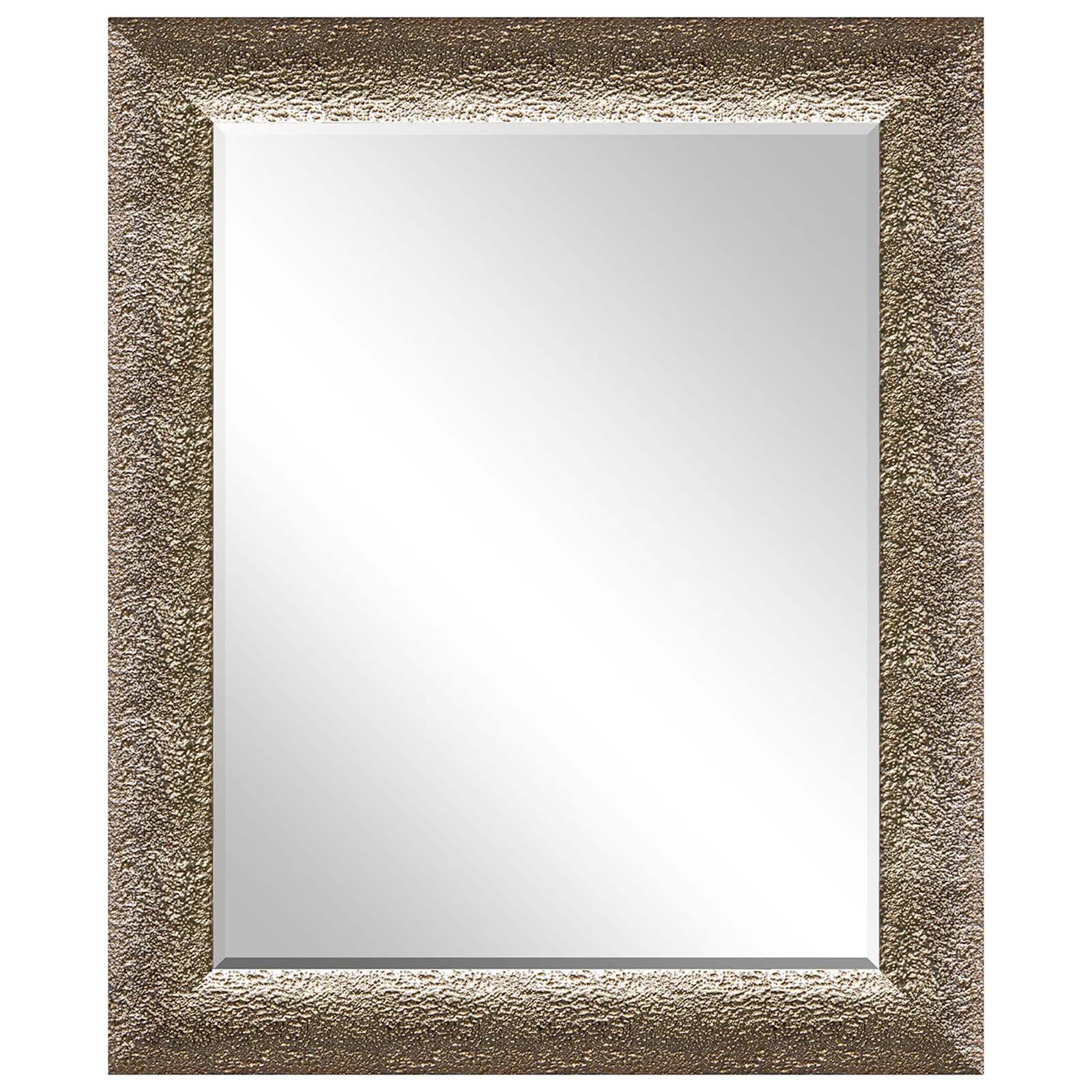 Nubia Gold Rectangle Wall Mirror, 29x35