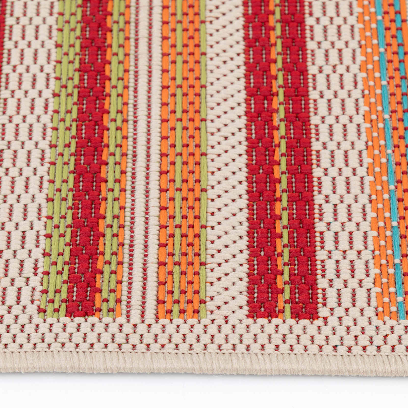 Scope Multicolor Striped Woven Indoor & Outdoor Area Rug, 8X10 | At Home