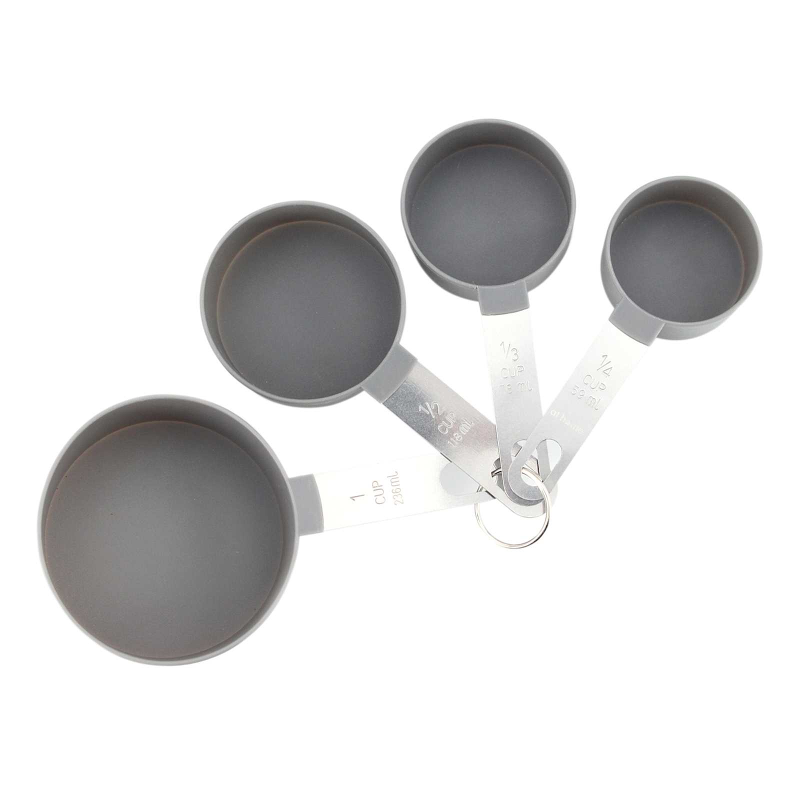 8-Piece Measuring Cup & Spoon Set, Grey