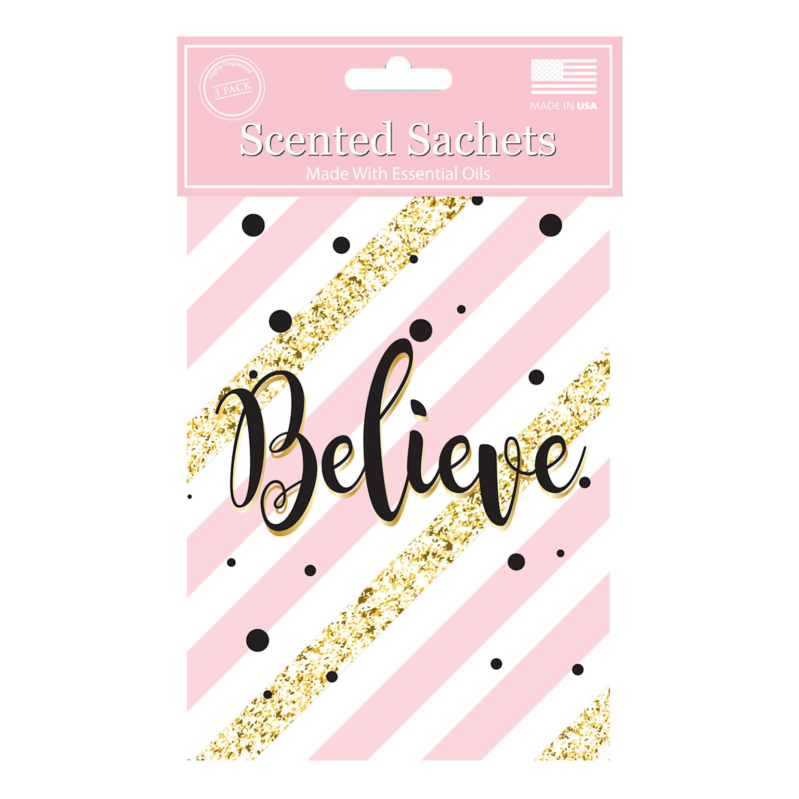3-Pack Believe Scented Sachet