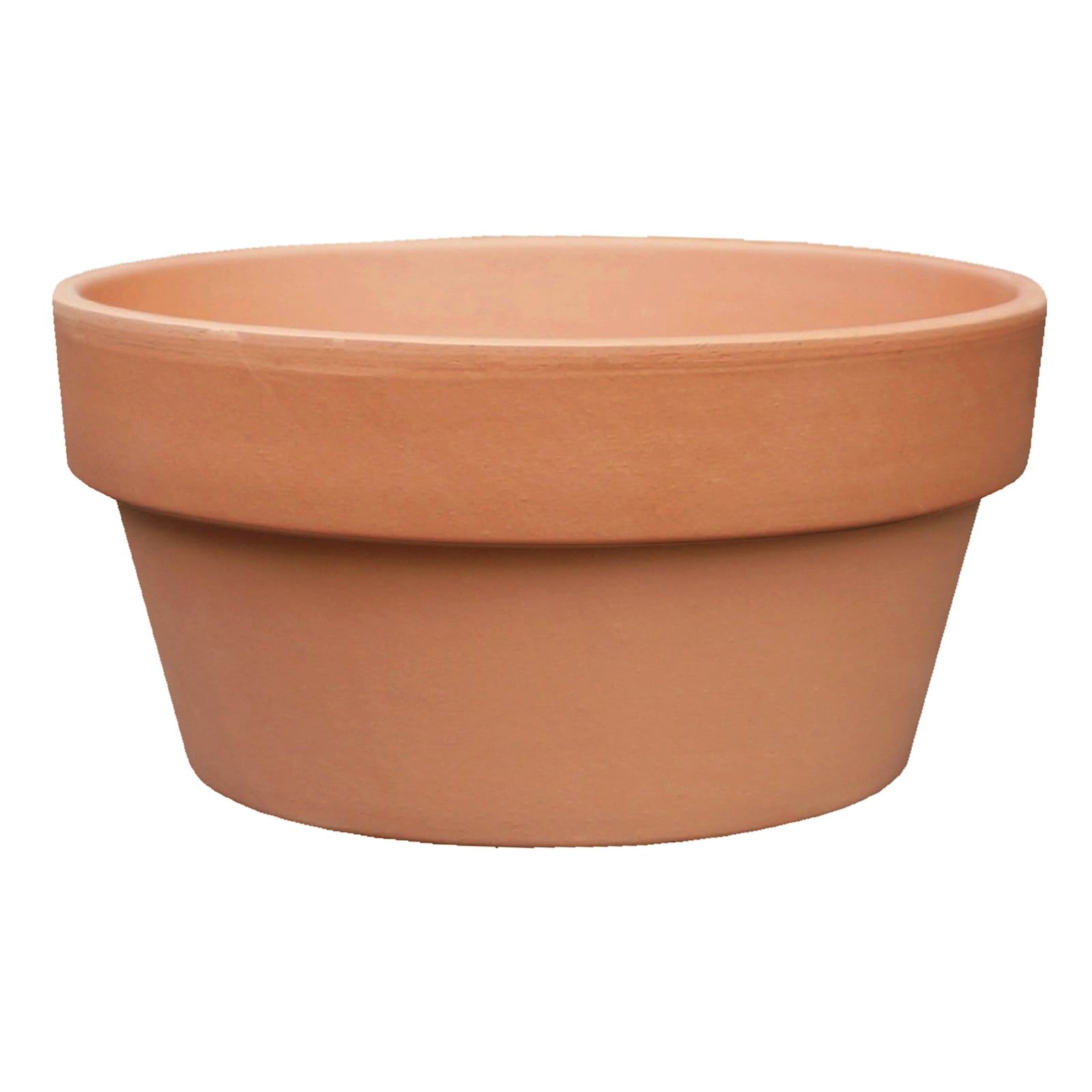 Indoor Basic Low Clay Pot, Medium