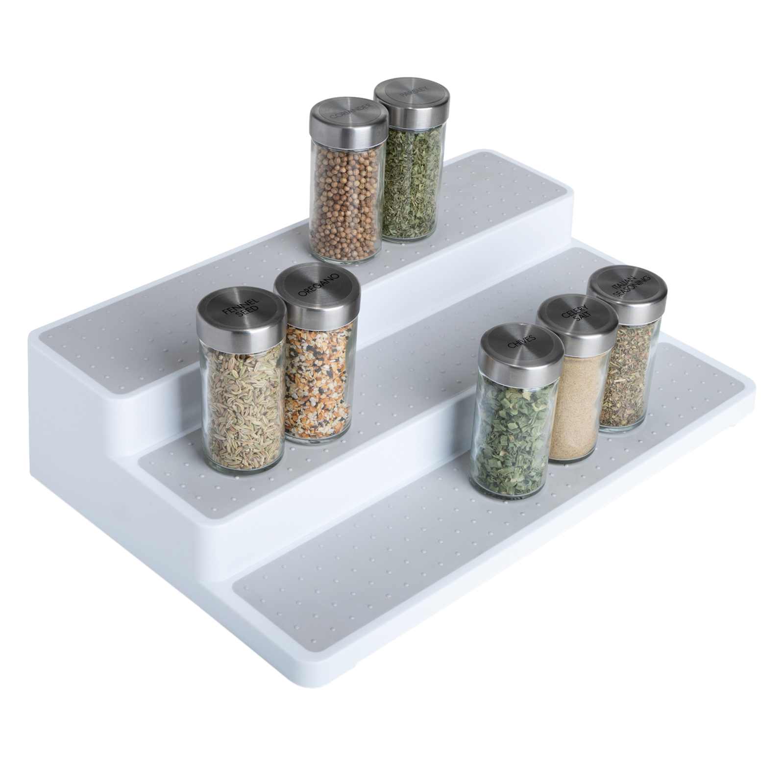 3-Tier White Shelf Organizer