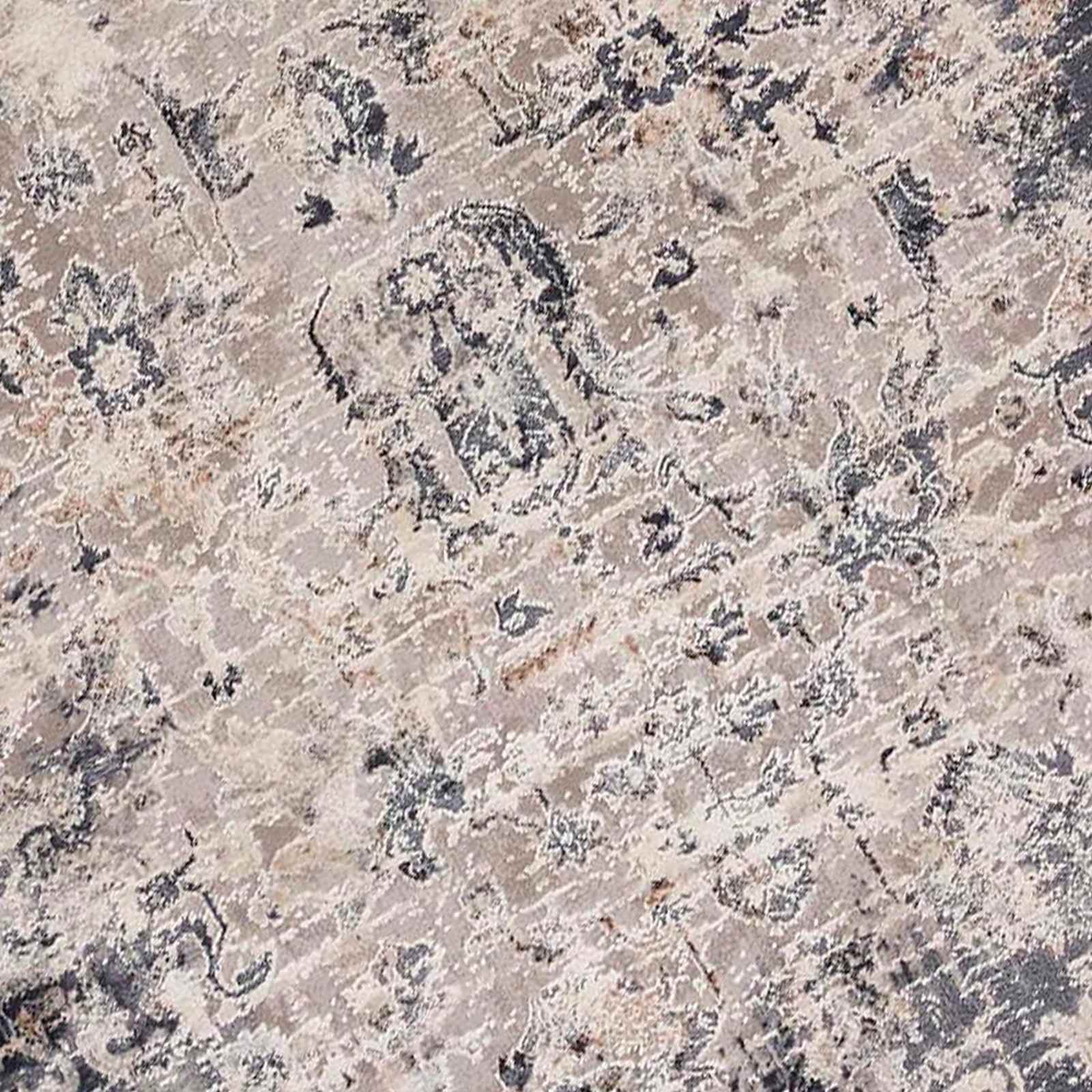 (D492) Honeybloom Muneer Blue & Beige Area Rug, 8x10