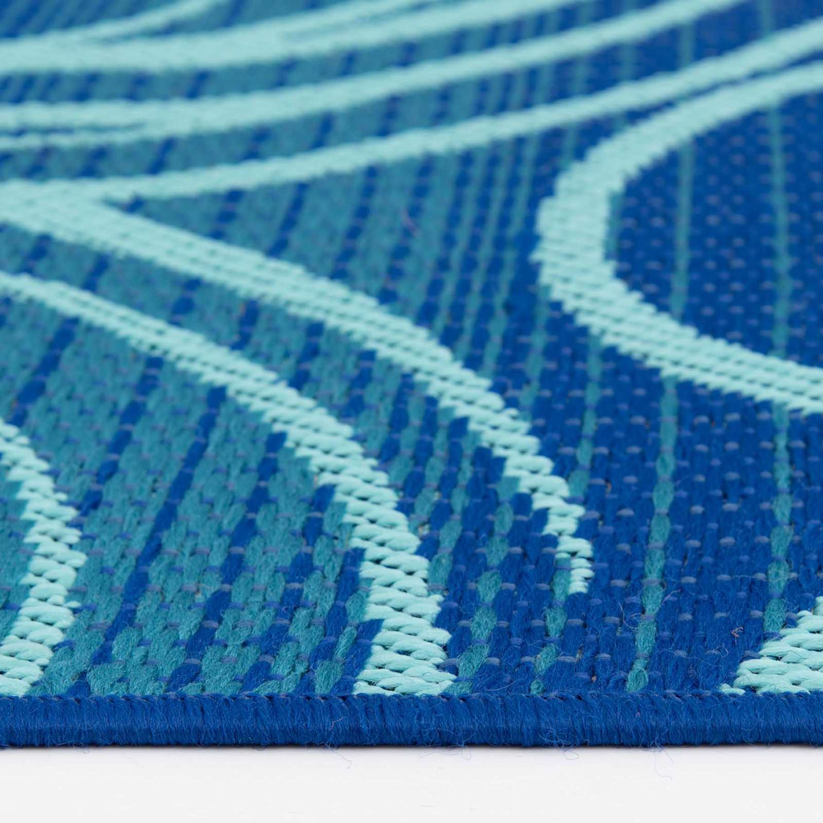 Scope Blue Wave Outdoor Area Rug, 8X10 | At Home