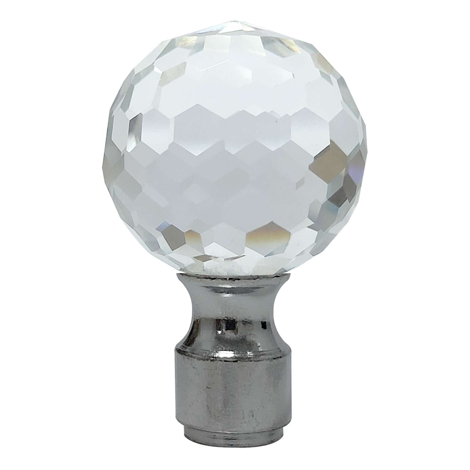 Silver Prism Lamp Finial