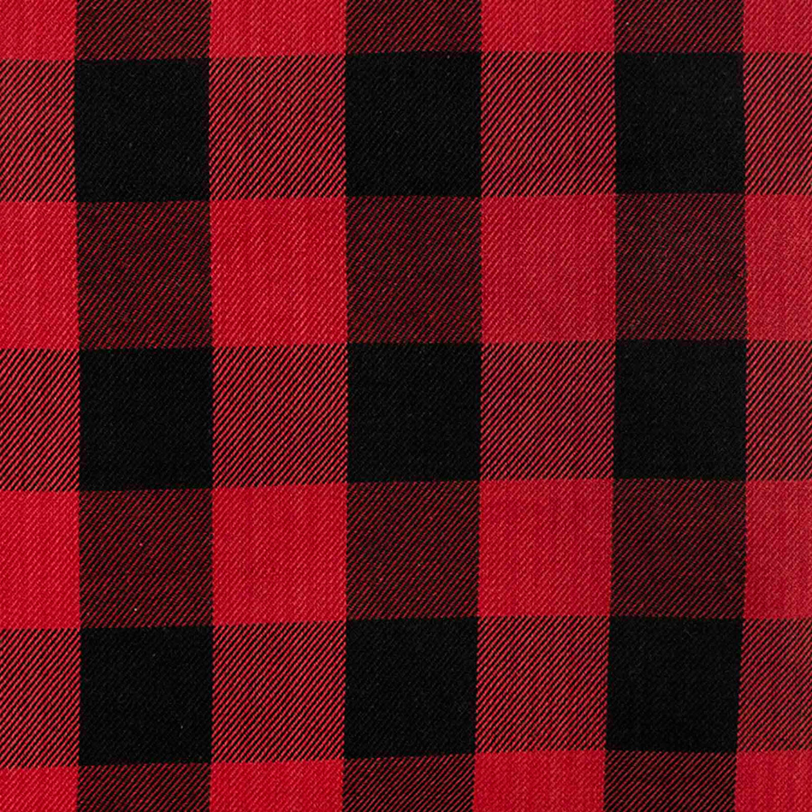 Red & Black Buffalo Plaid Throw Pillow, 18"