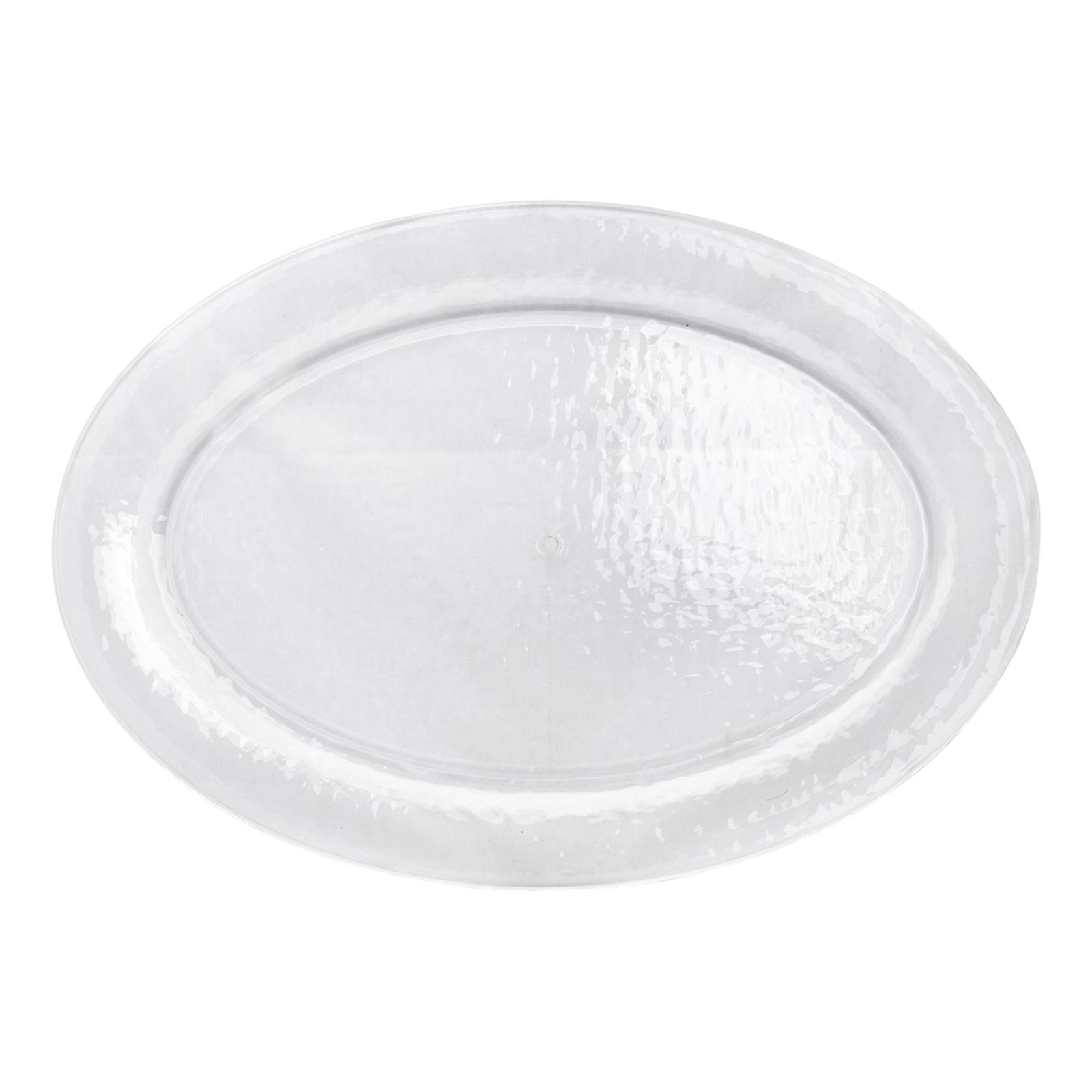 Clear Acrylic Oval Serving Platter | At Home