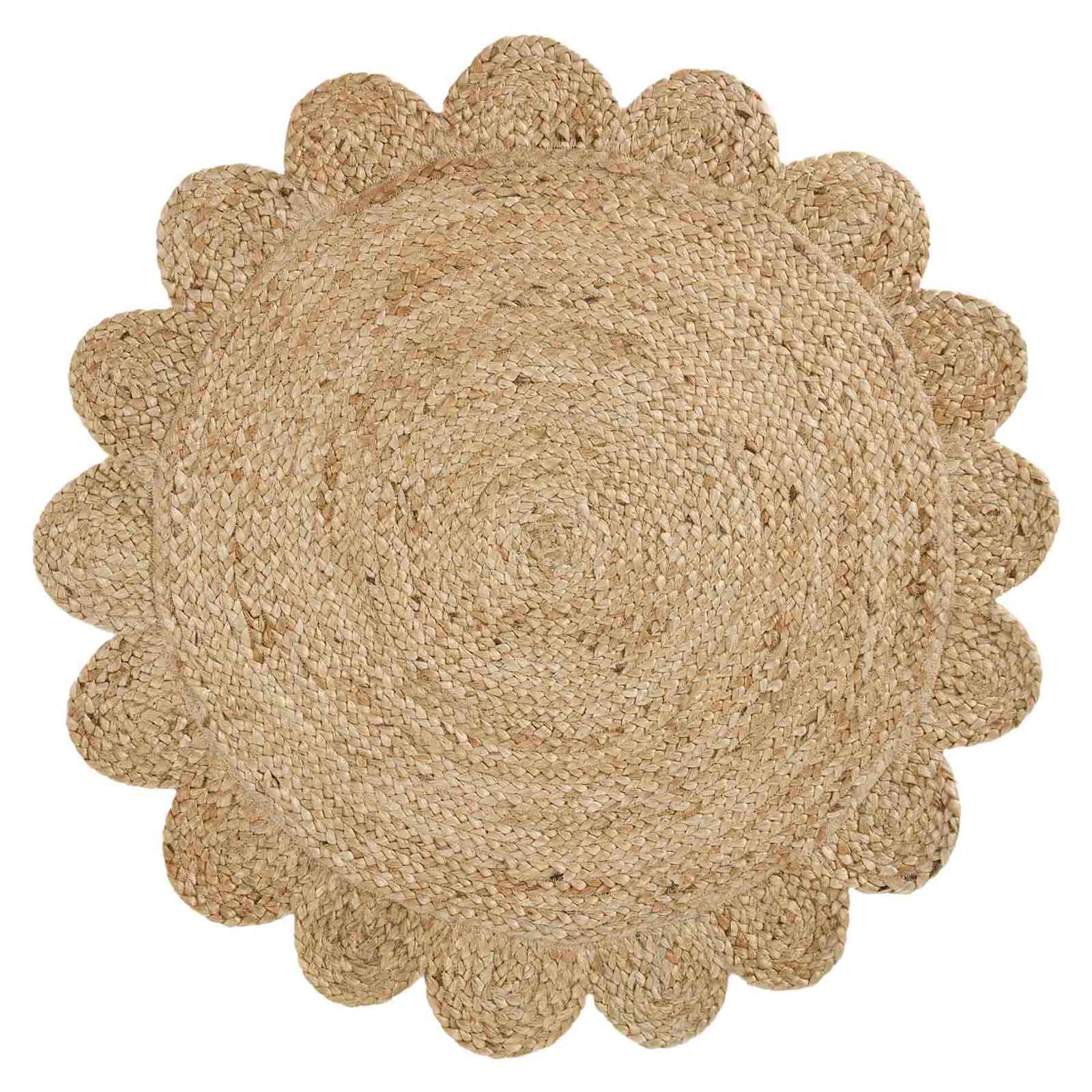 Honeybloom Daisy Jute Round Accent Rug 3ft | Home Decor | At Home