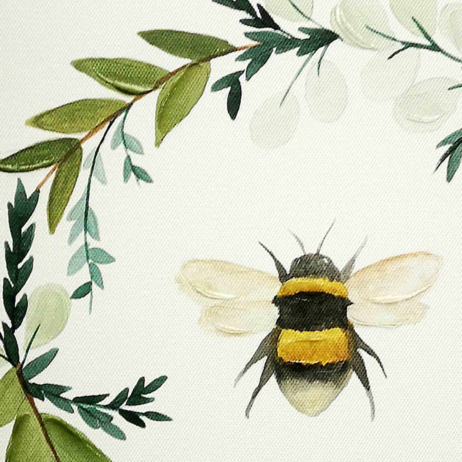 Honeybloom Bee Wreath Canvas Wall Art, 12"