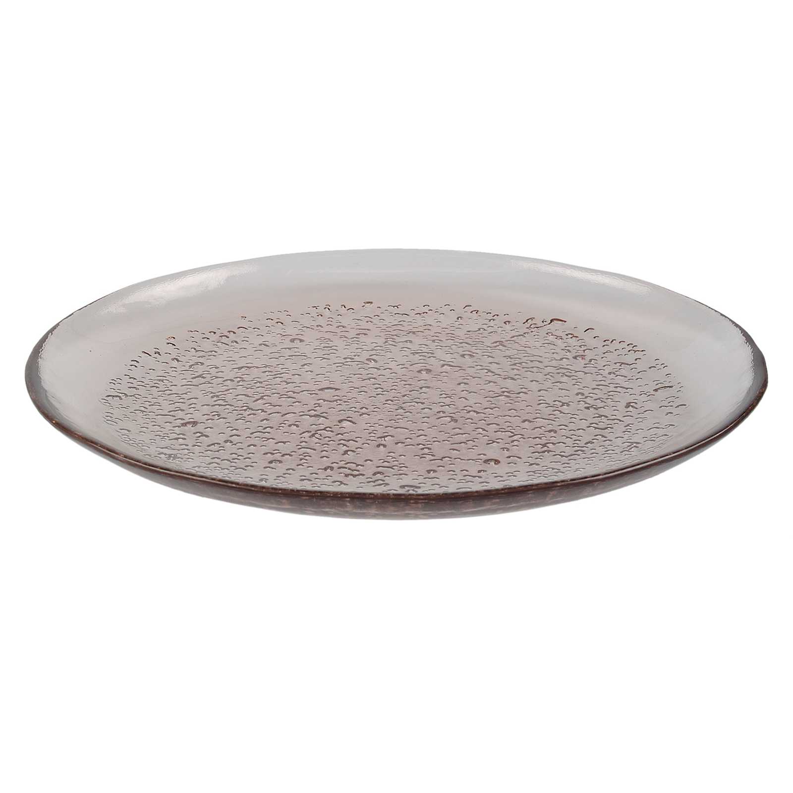 Found & Fable Brown Glass Salad Plate