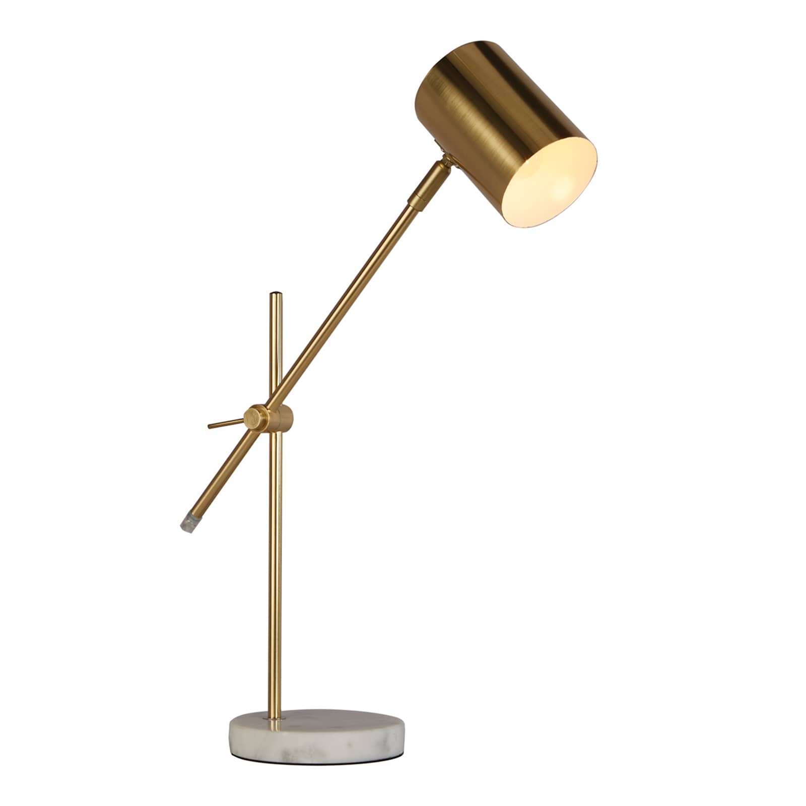 Gold Marble Desk Lamp, 21"