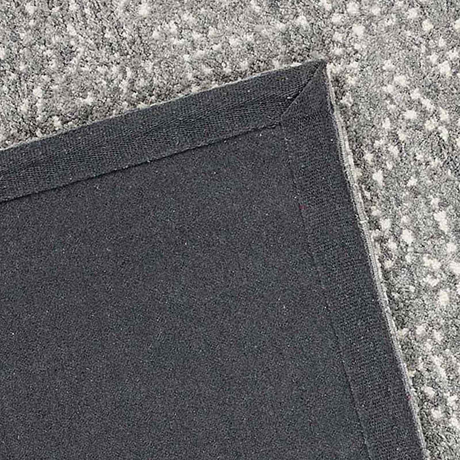 (C191) Hayne Grey Floral Shag Area Rug, 5x7