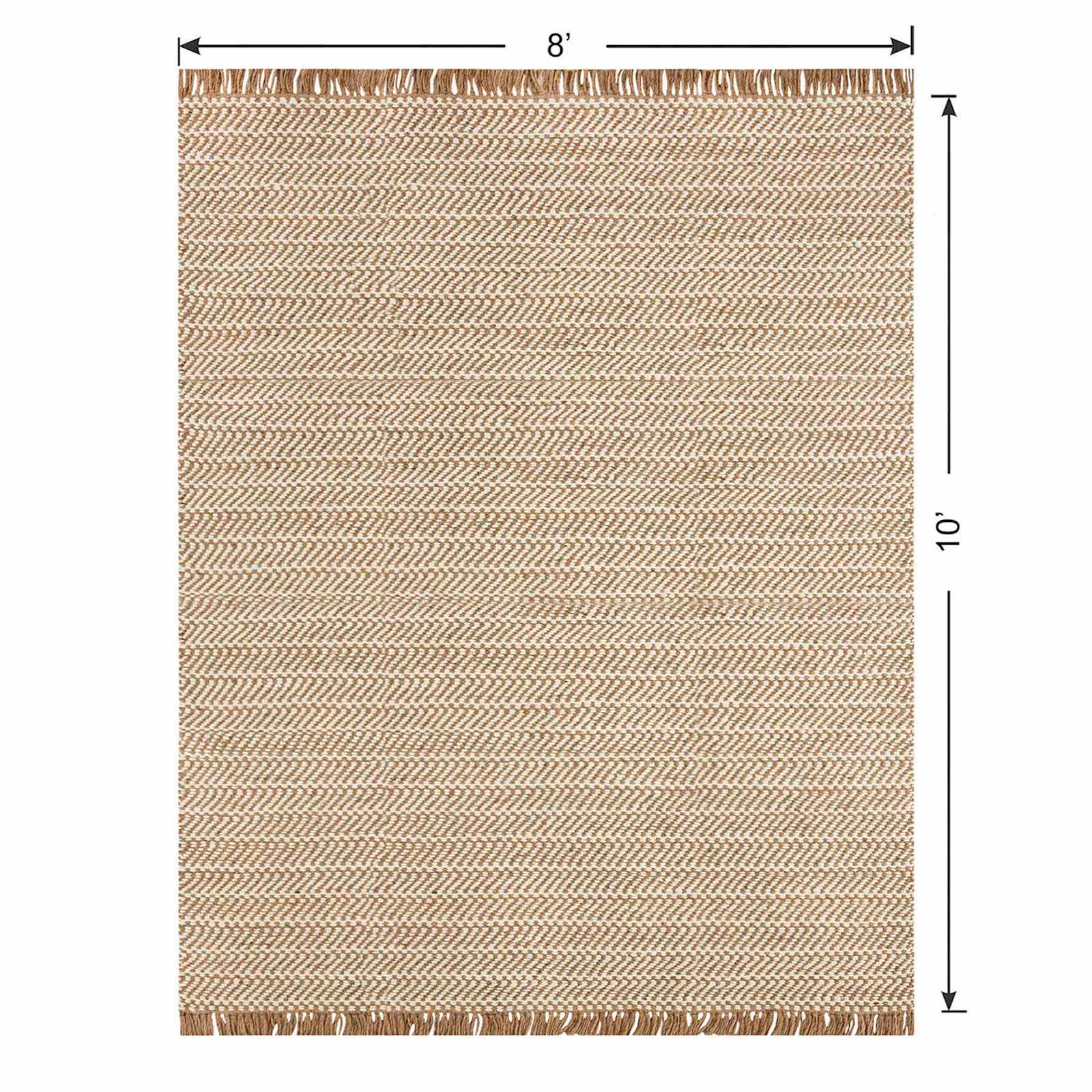 Crosby St. Moore Natural Herringbone Area Rug 8x10 | Herringbone Rugs ...