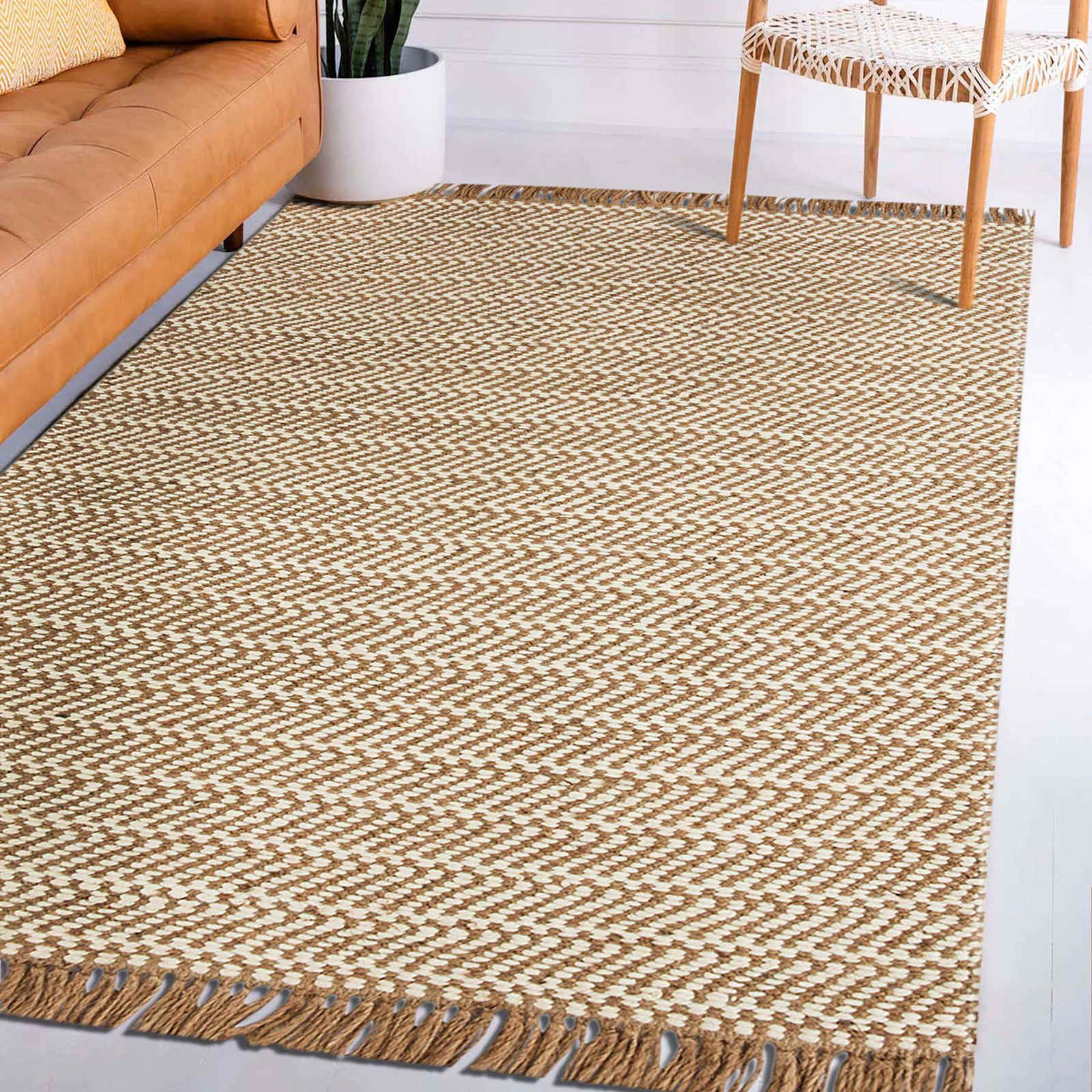 Crosby St. Moore Natural Herringbone Area Rug 8x10 | Herringbone Rugs ...