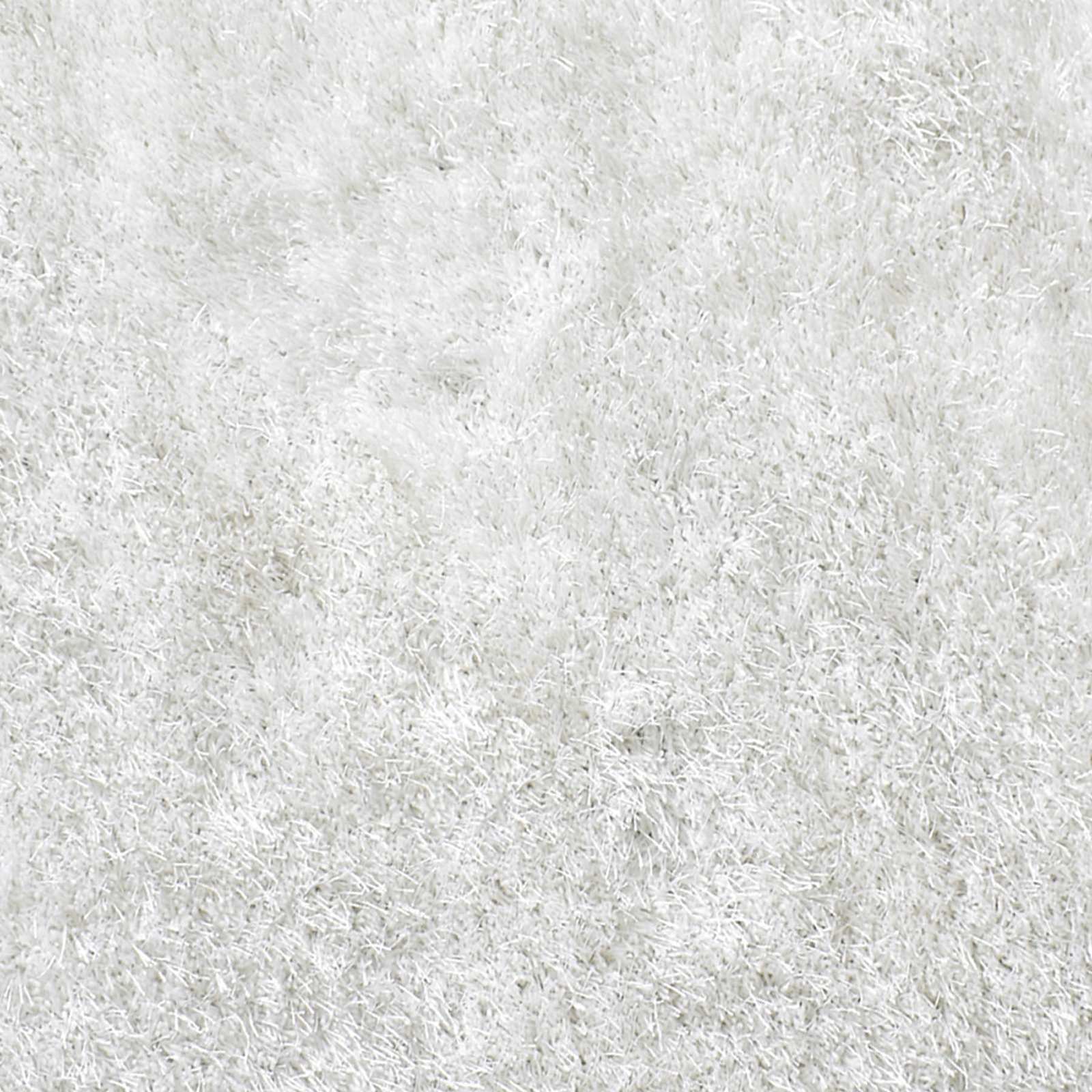 (C200) Eve White Shag Area Rug, 6x9