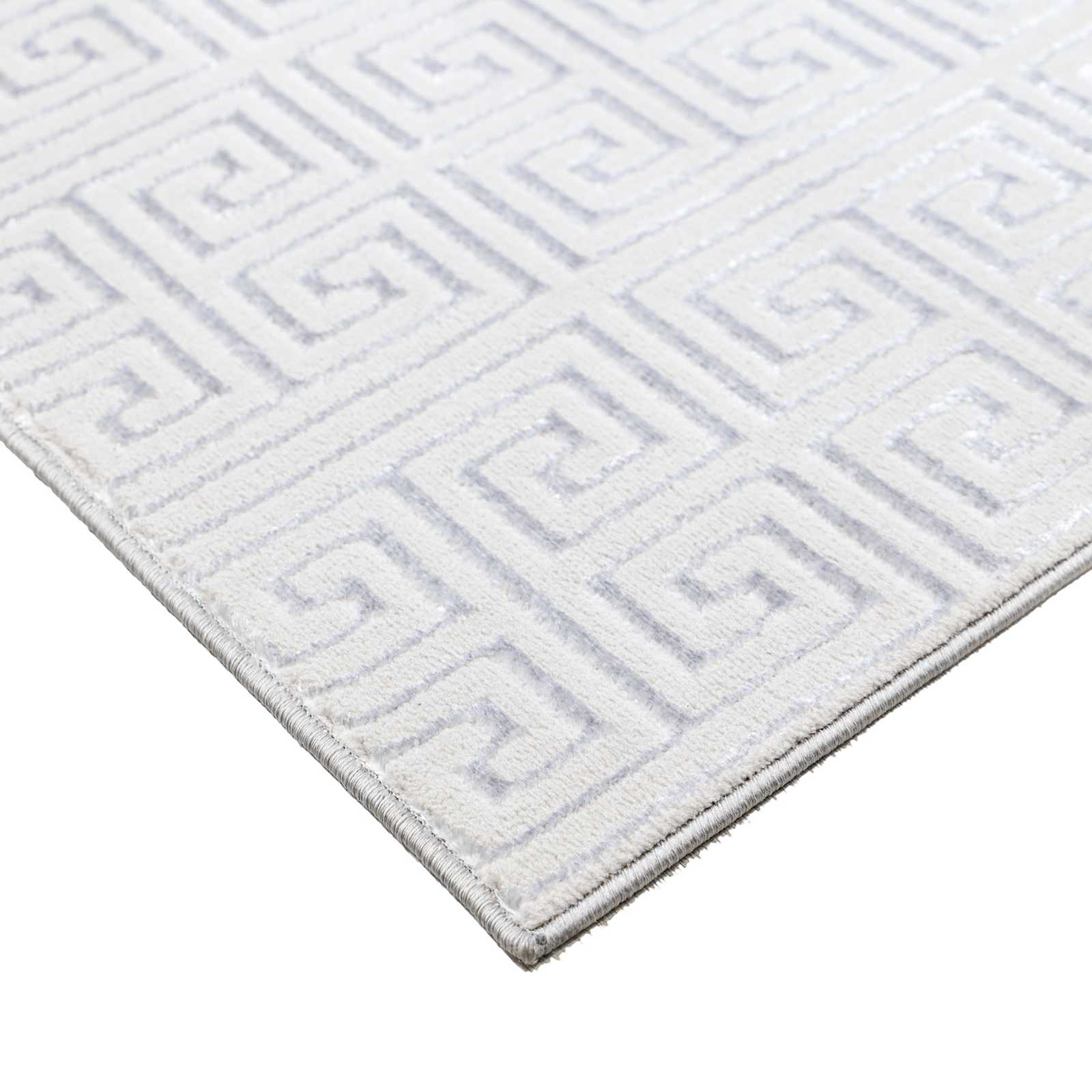 Providence Onix Grey Greek Key Area Rug 8x10 | Greek Key Rugs | At Home