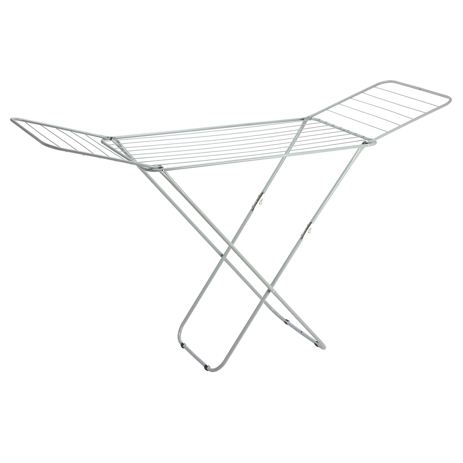 Grey Metal Folding Drying Rack
