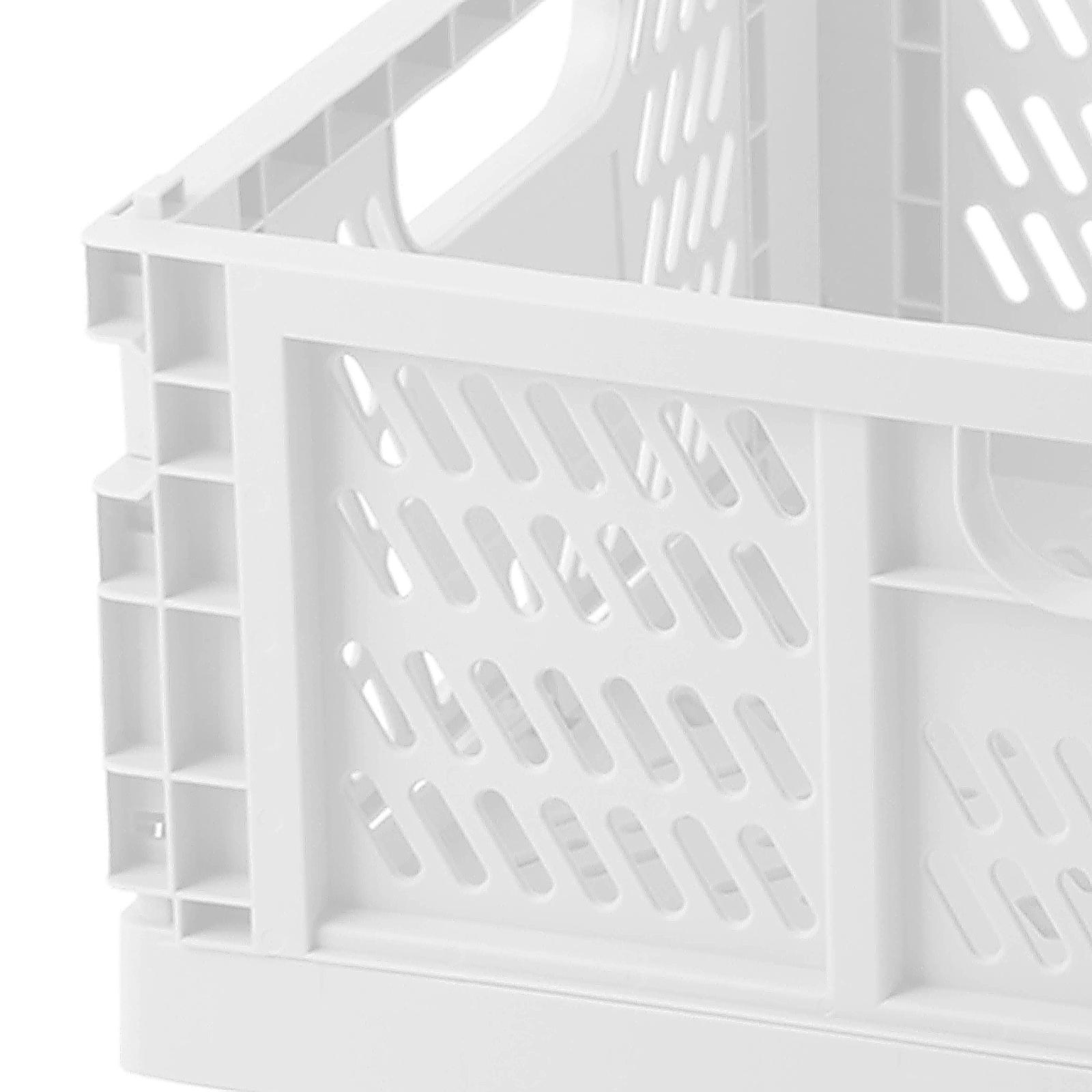 White Collapsible Storage Basket, 15l