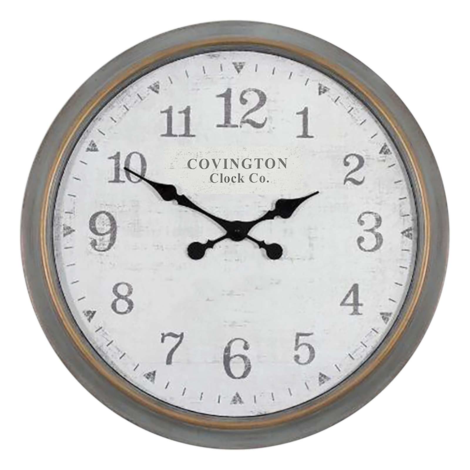 Grey Round Wall Clock, 30"