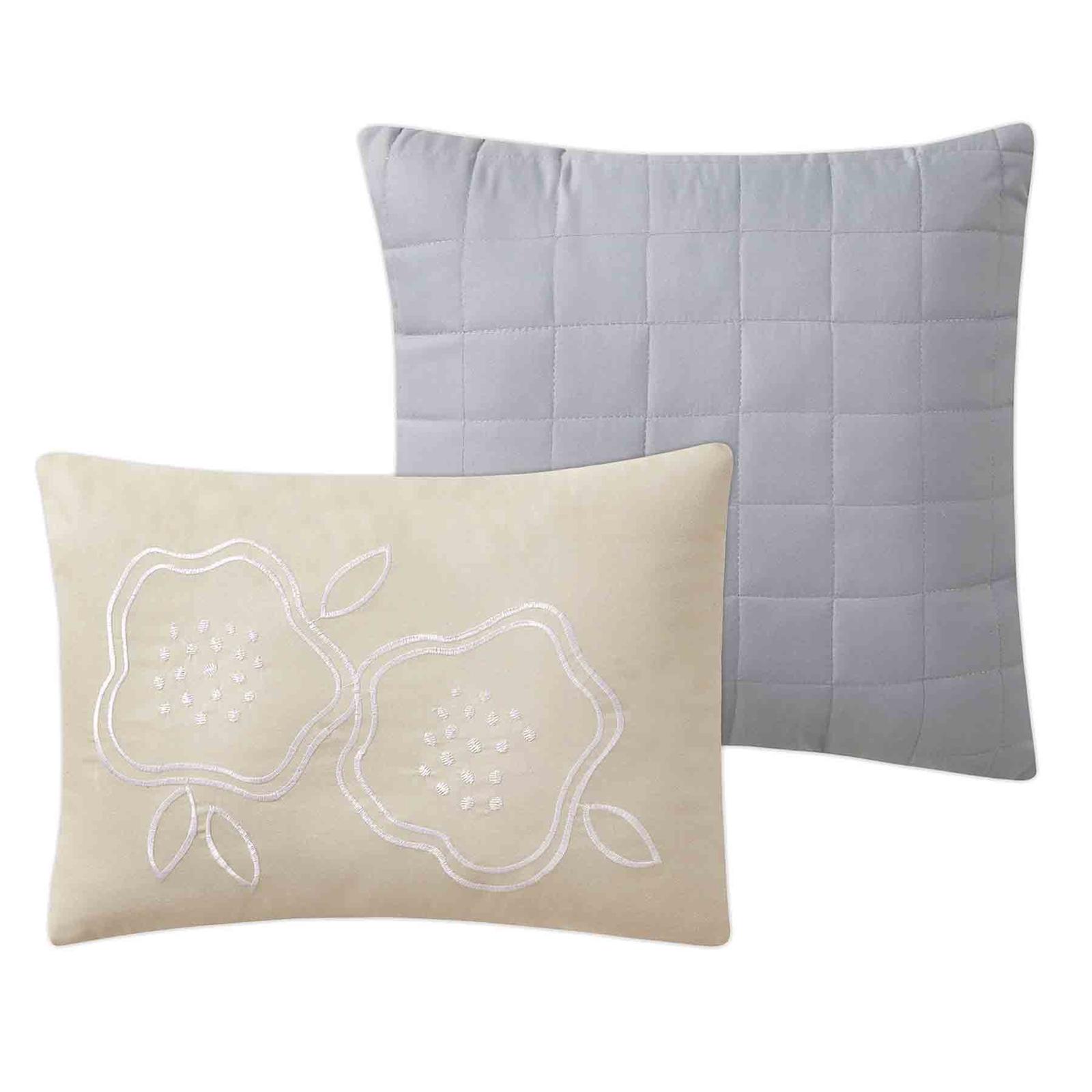 8-Piece Amelia Neutral Print Essential Comforter Set, Queen