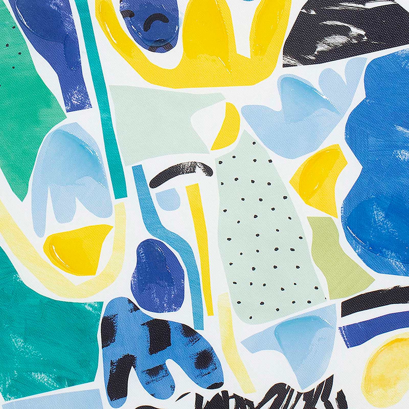 Glass Framed Abstract Wall Art, 16"