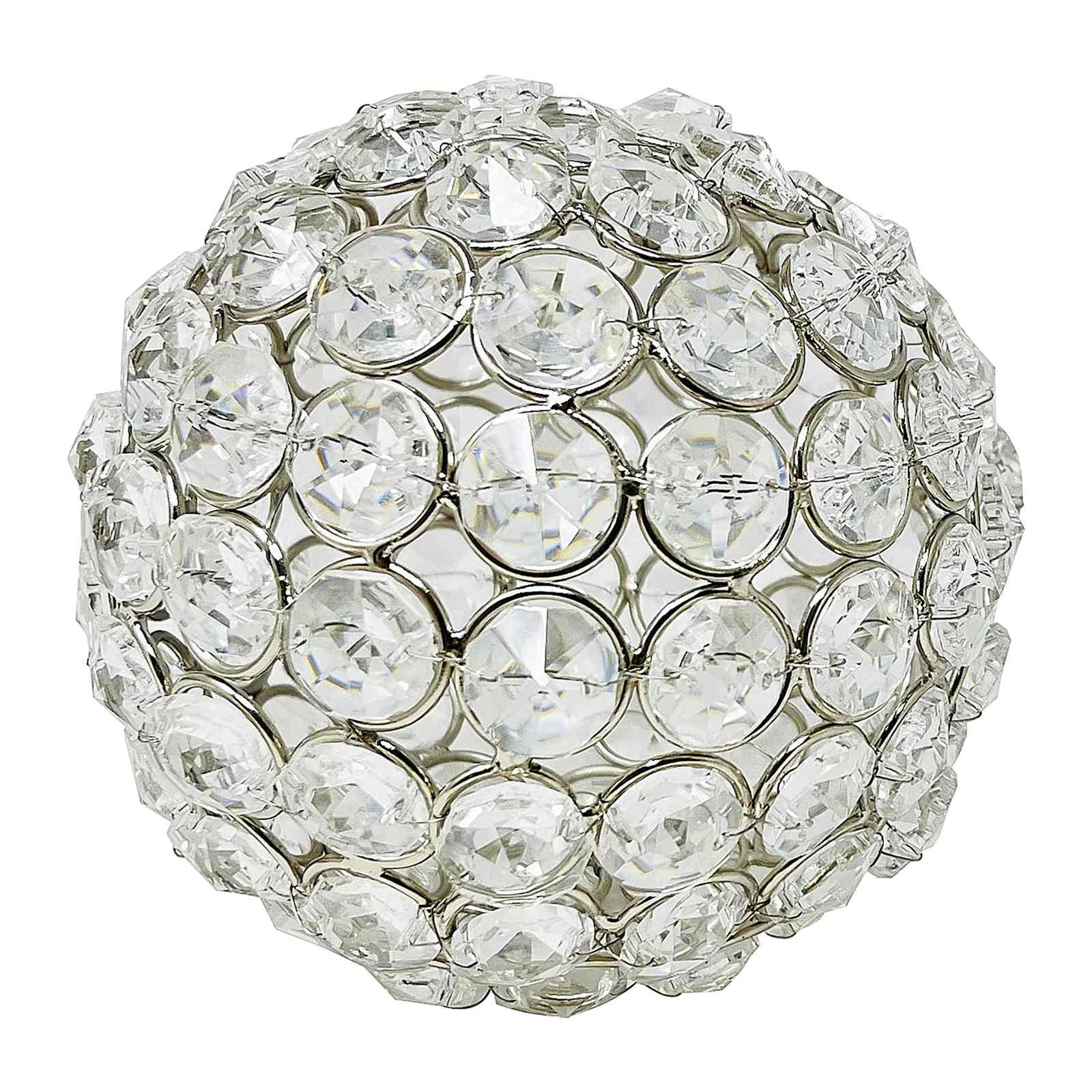 Set of 3 Clear Crystal Orb Set