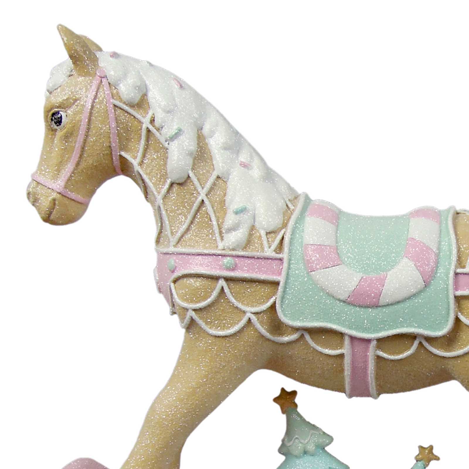 Mrs. Claus' Bakery Resin Gingerbread Rocking Horse Table Decor 16in ...