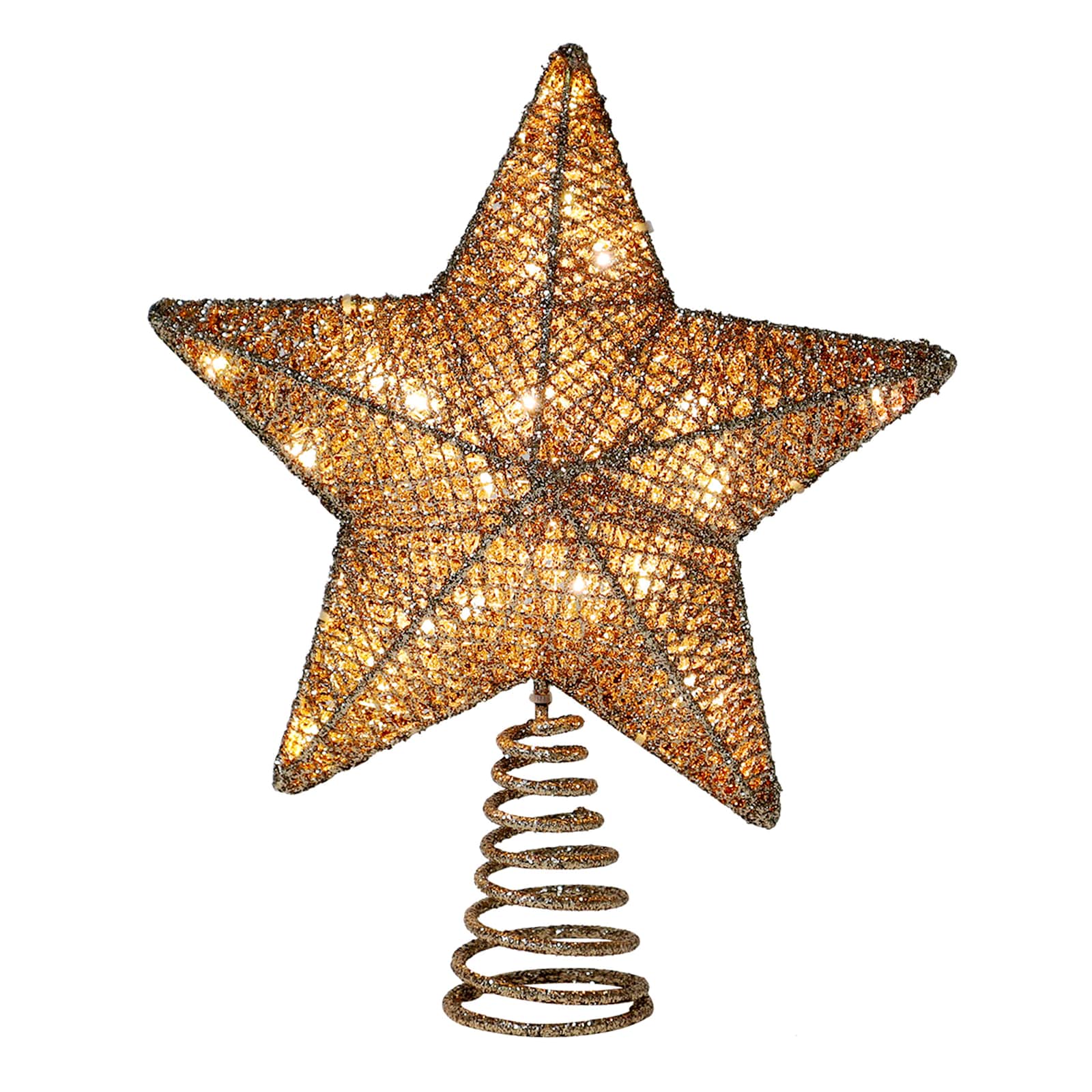 Champagne Star Tree Topper 9in | Christmas Indoor Decor | At Home