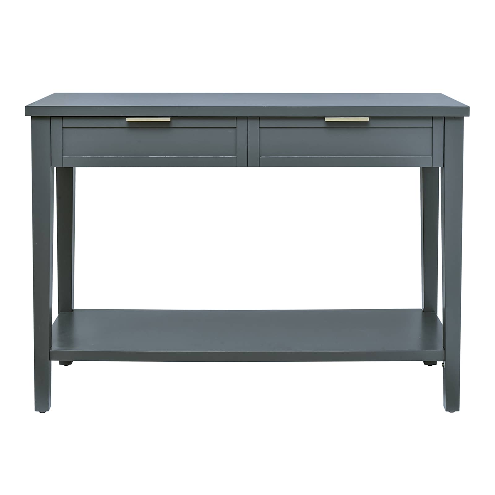 Grey 2-Drawer Console | At Home