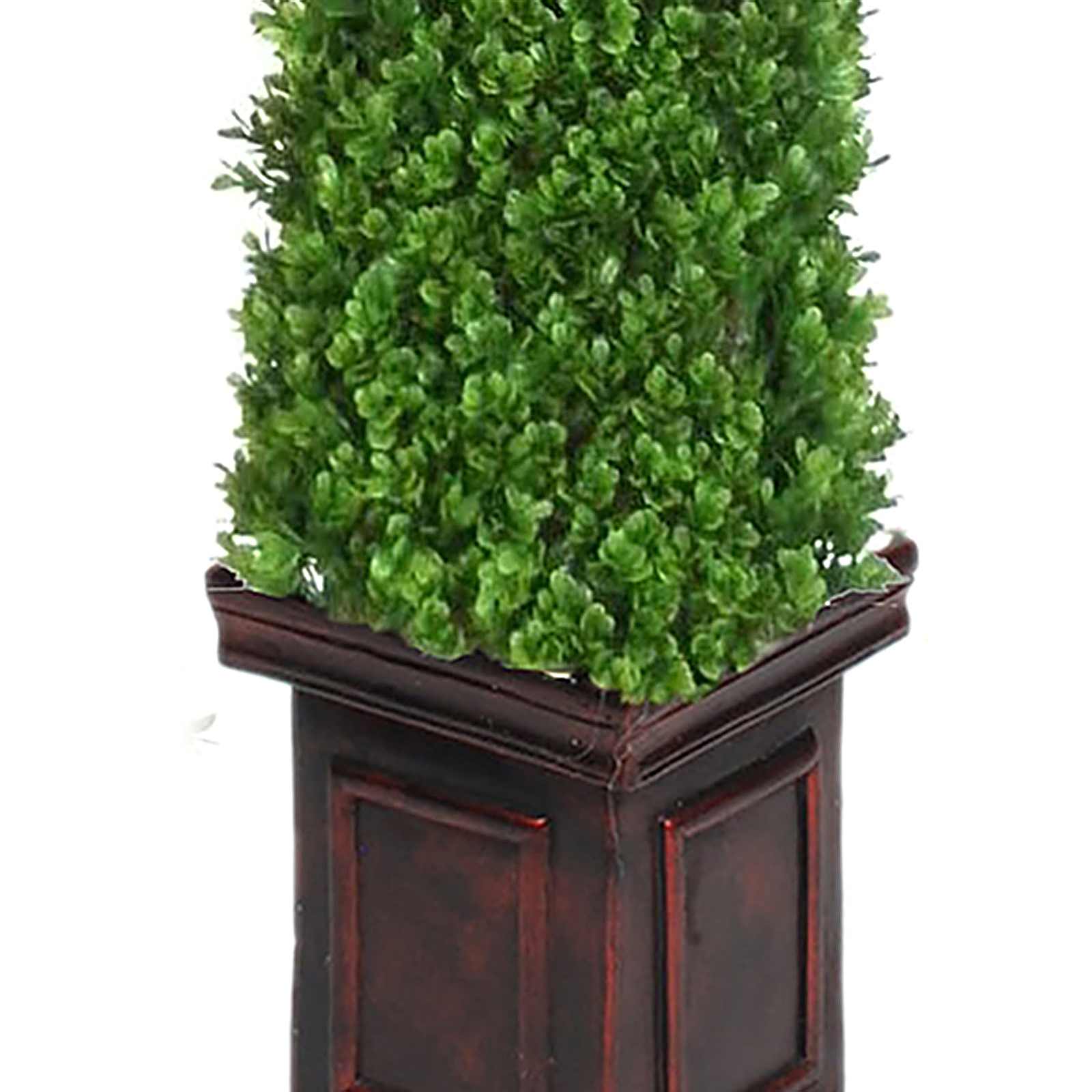 Pyramid Boxwood Topiary Tree, 48"
