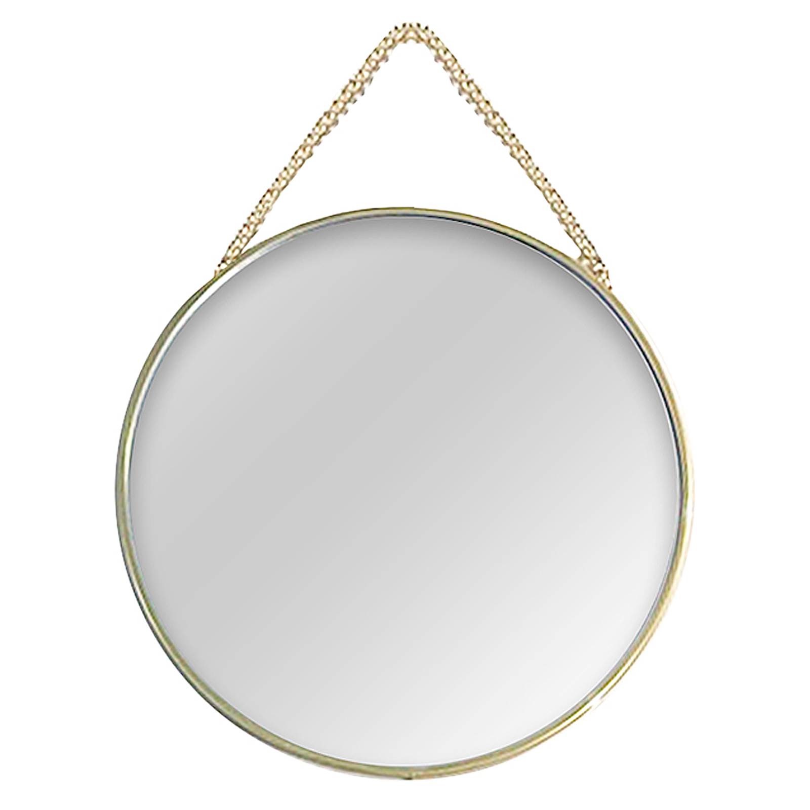 3-Piece Round Mirror Set with Chain Wall Hanger