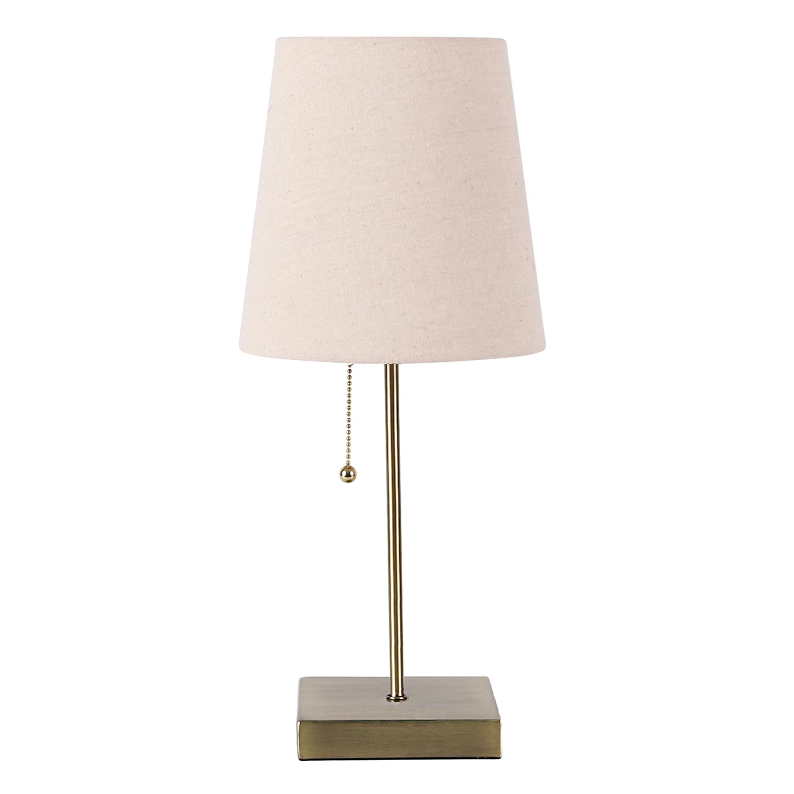 Gold Stick Small Table Lamp with Shade, 18"