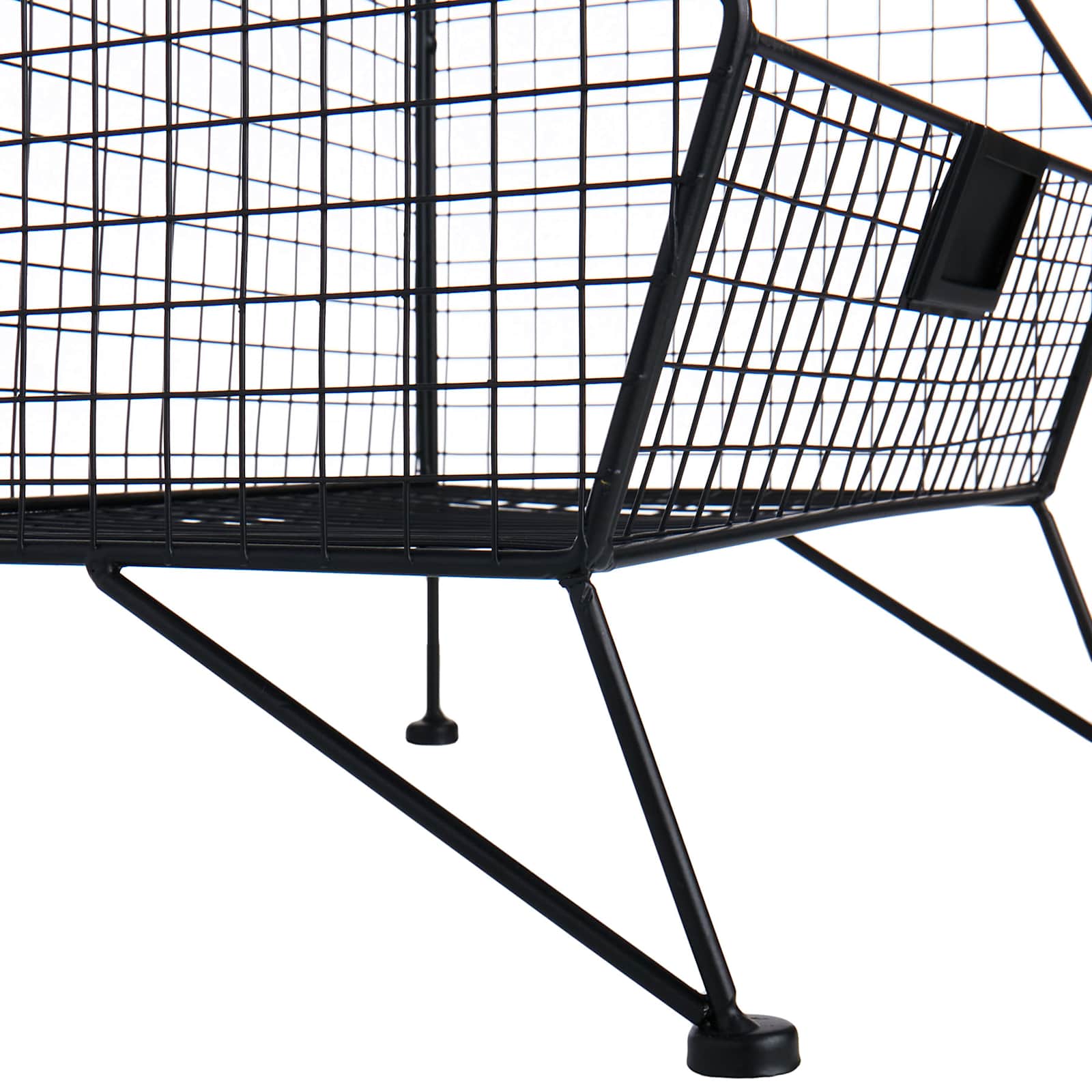 3-Tier Black Metal Mesh Shelf | At Home