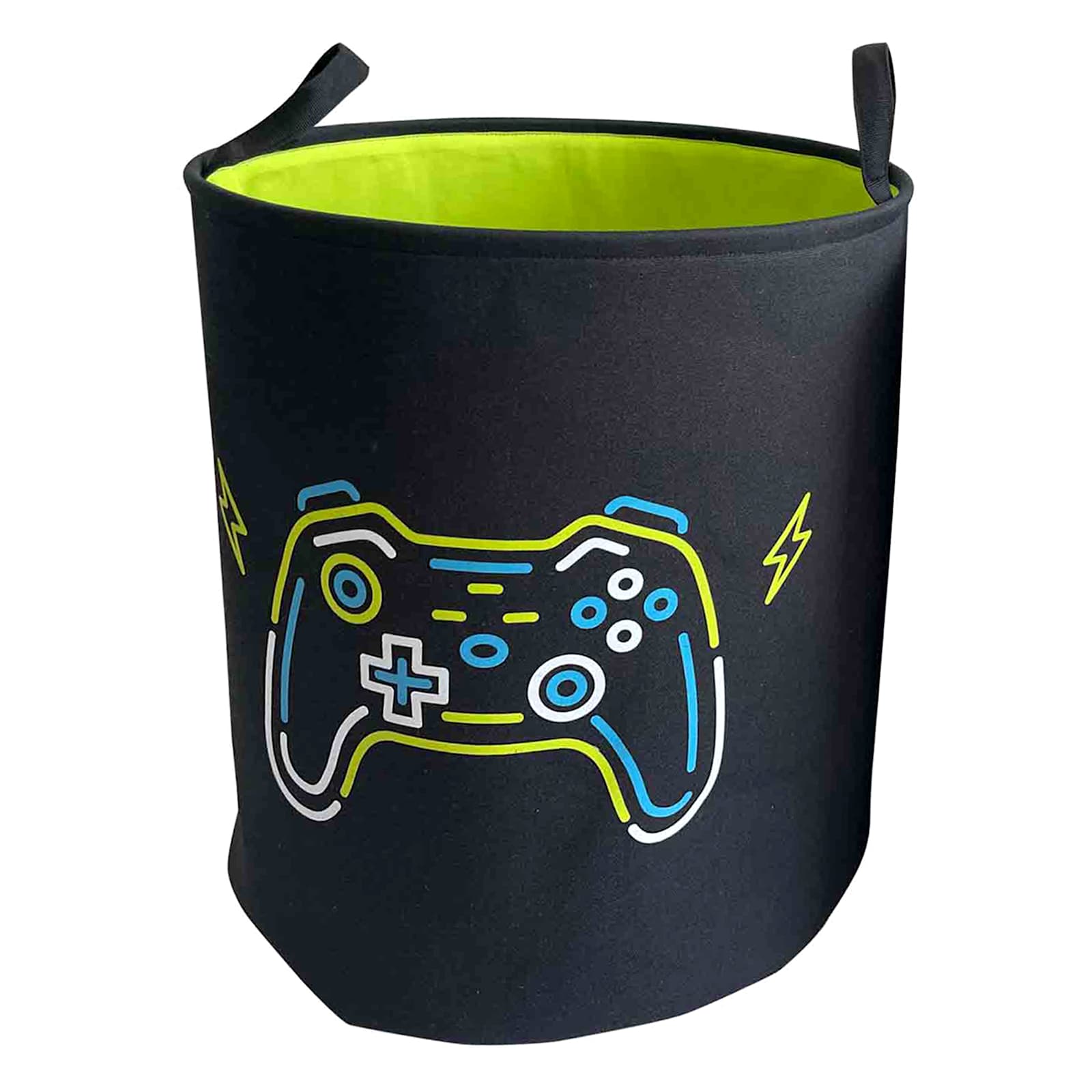 Kids Game Controller Round Soft Laundry Hamper, Large