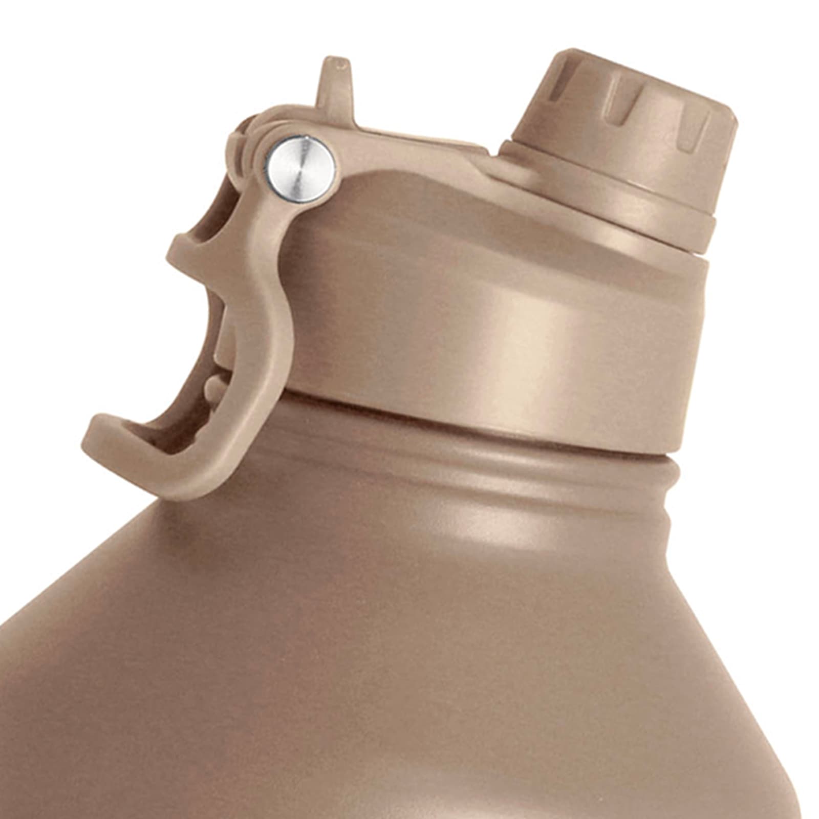 Hydraflow Clay Steel Crusader Bottle with Dual Lid, 64oz