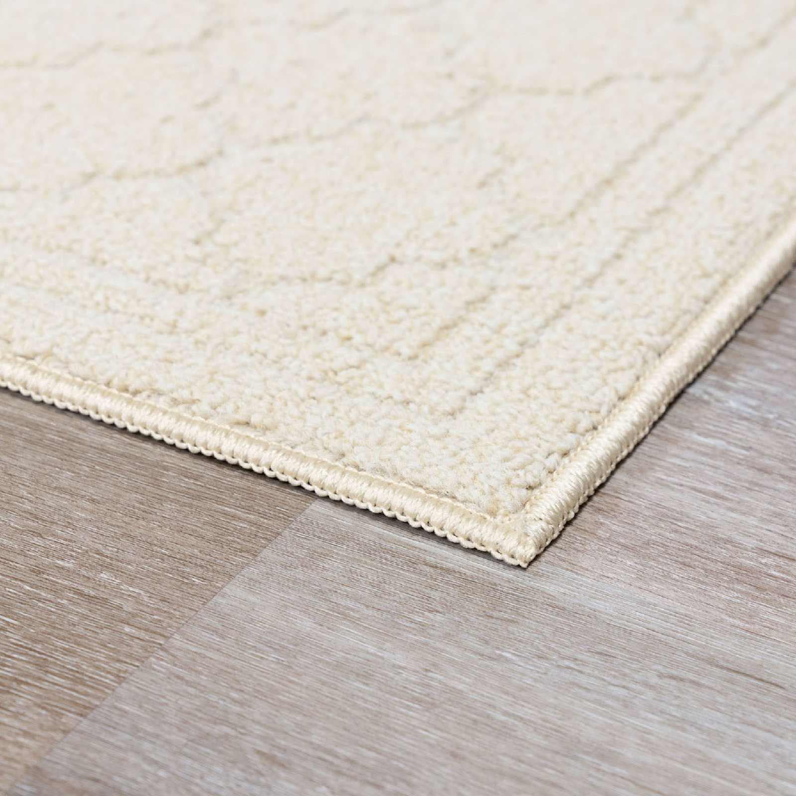 Stella Cream Quatrefoil Washable Tufted Accent Rug 30x48 | At Home