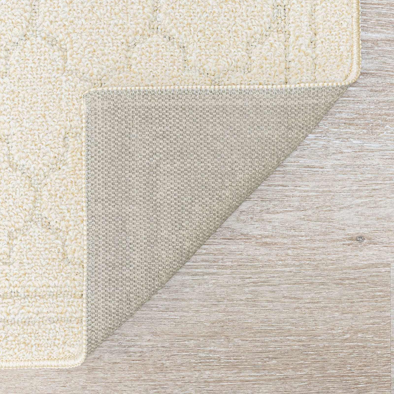 Stella Cream Quatrefoil Washable Tufted Accent Rug 30x48 | At Home
