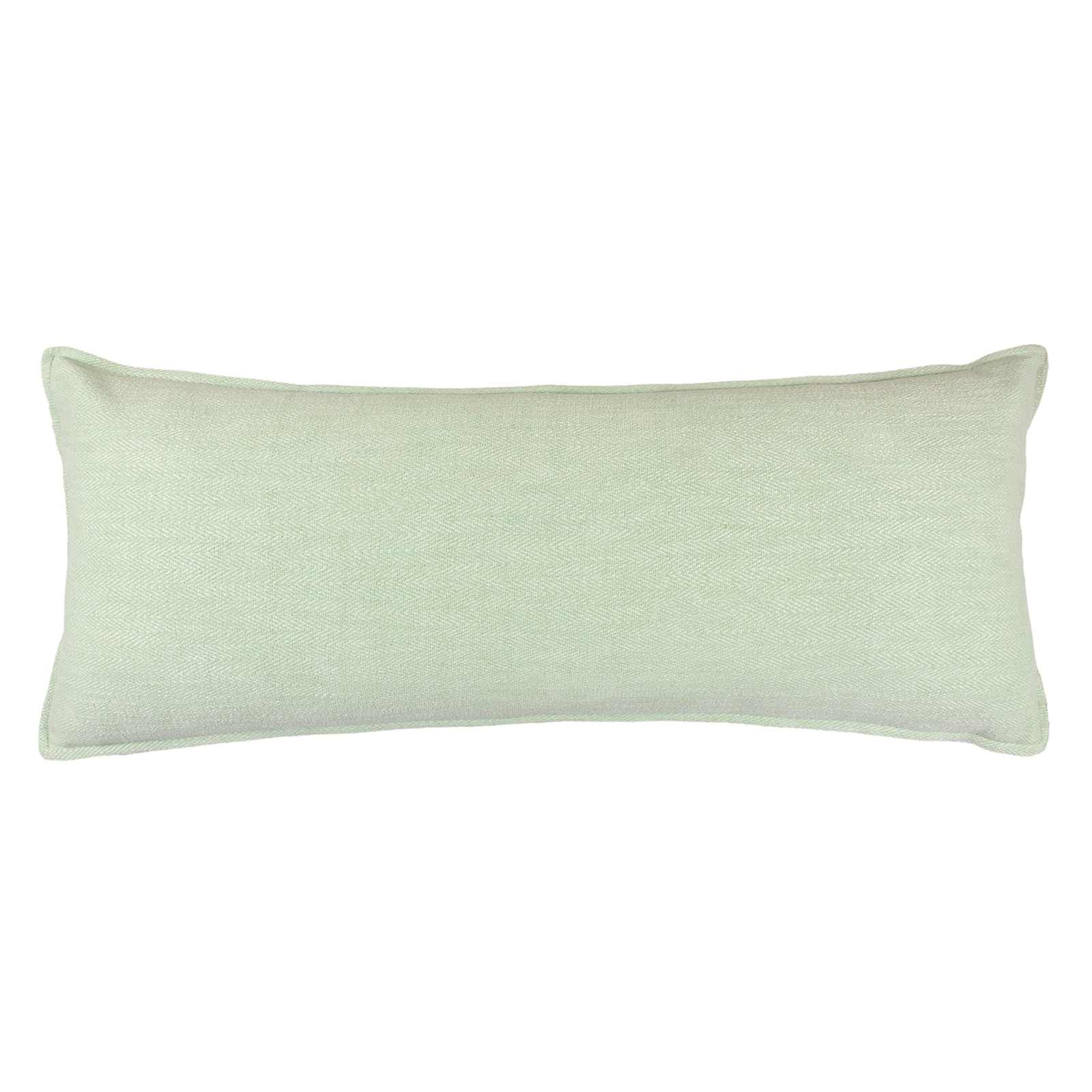 Honeybloom Green Oblong Throw Pillow, 14x36