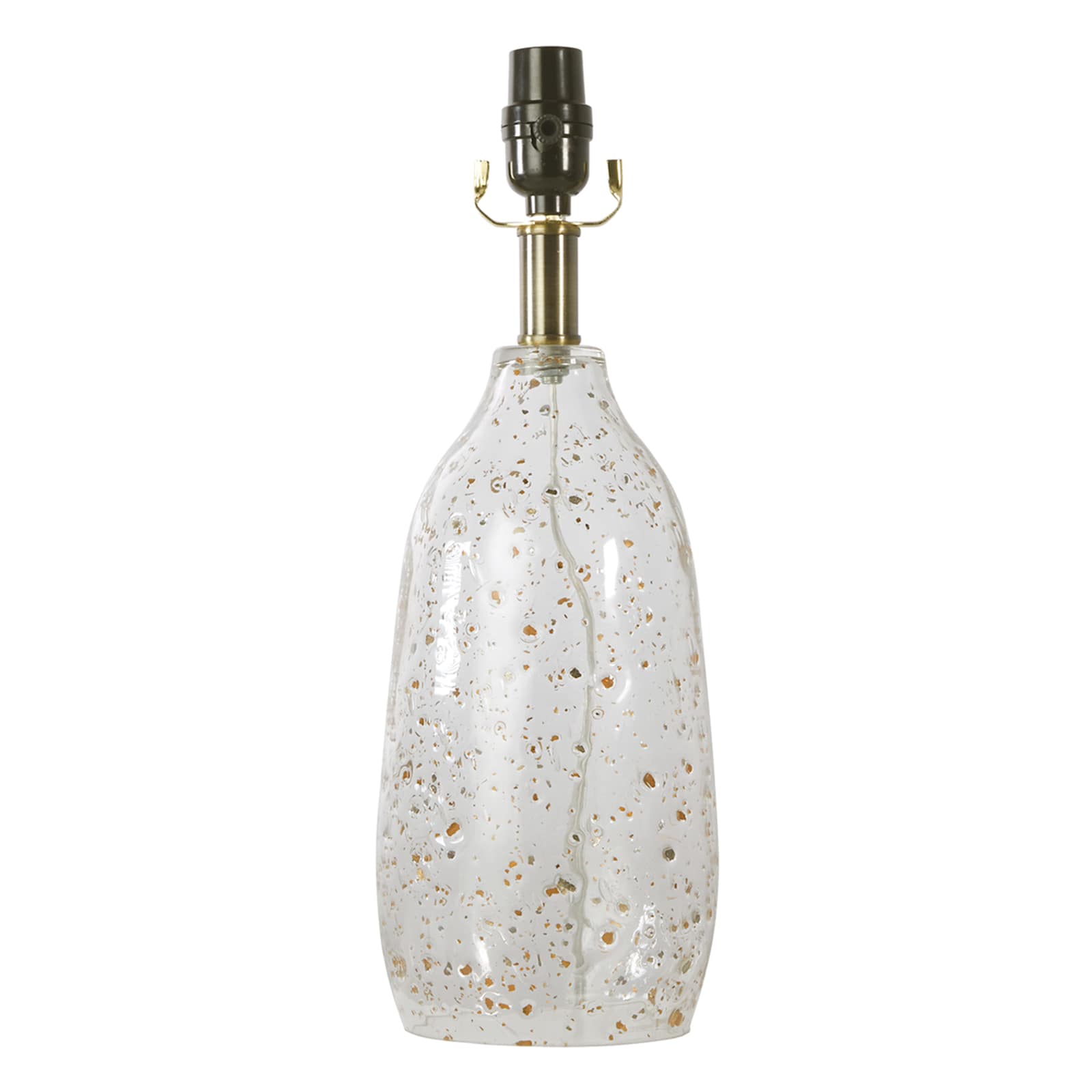 Honeybloom Clear Bubble Glass Lamp Base, 16"